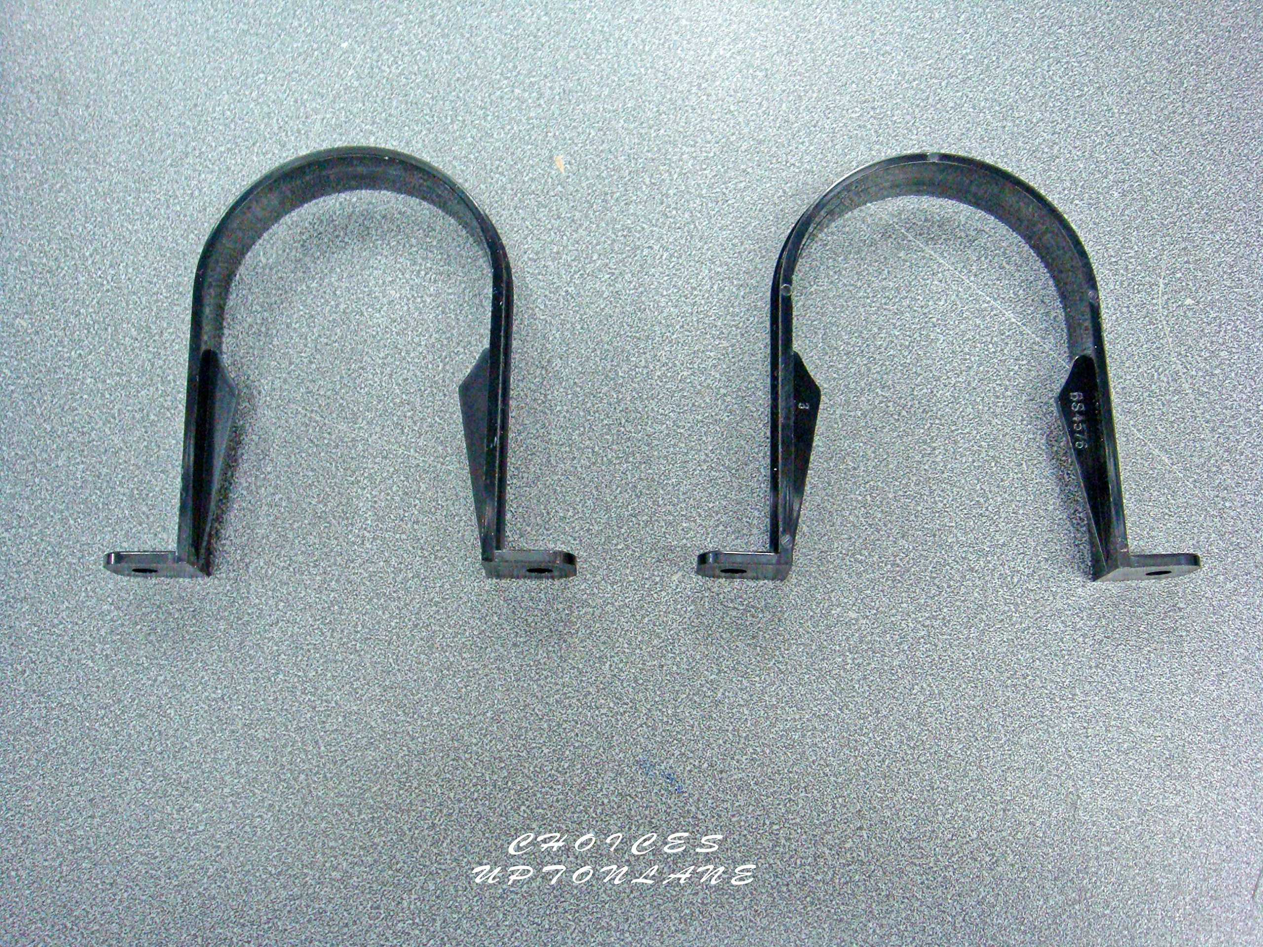 Black Round 68MM Down Pipe Clips (Number of Clip X 1) : Amazon.co.uk ...