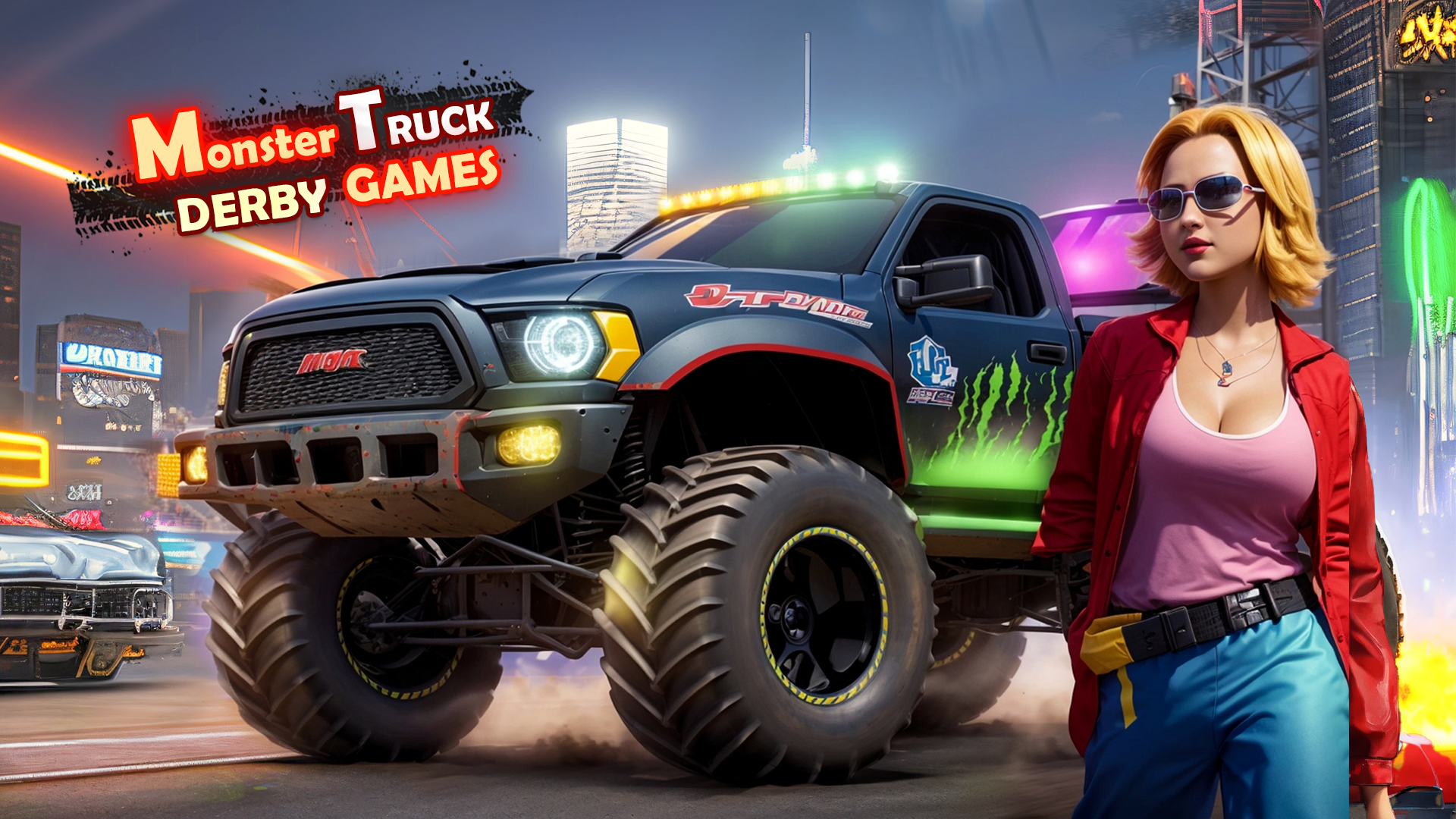 Monster Derby Truck Stunts: Ultimate Demolition Racing Games - App on ...