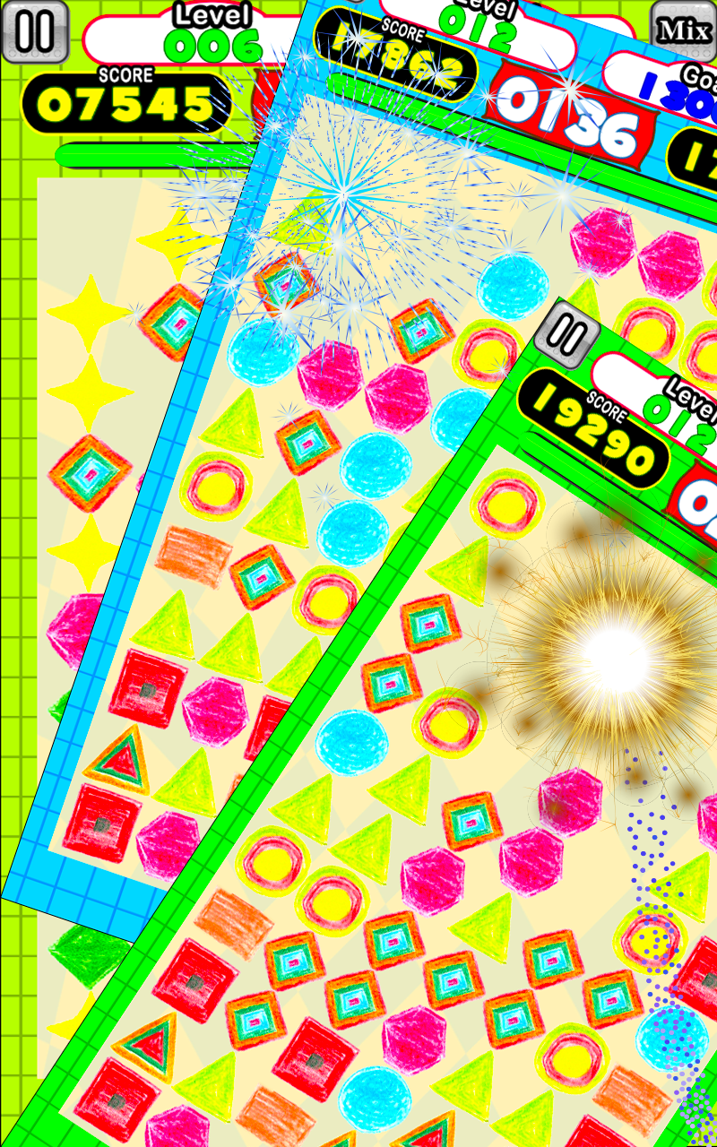 Doodle Match 3 Merge and Shift Shapes - Connect all the Items - App on ...