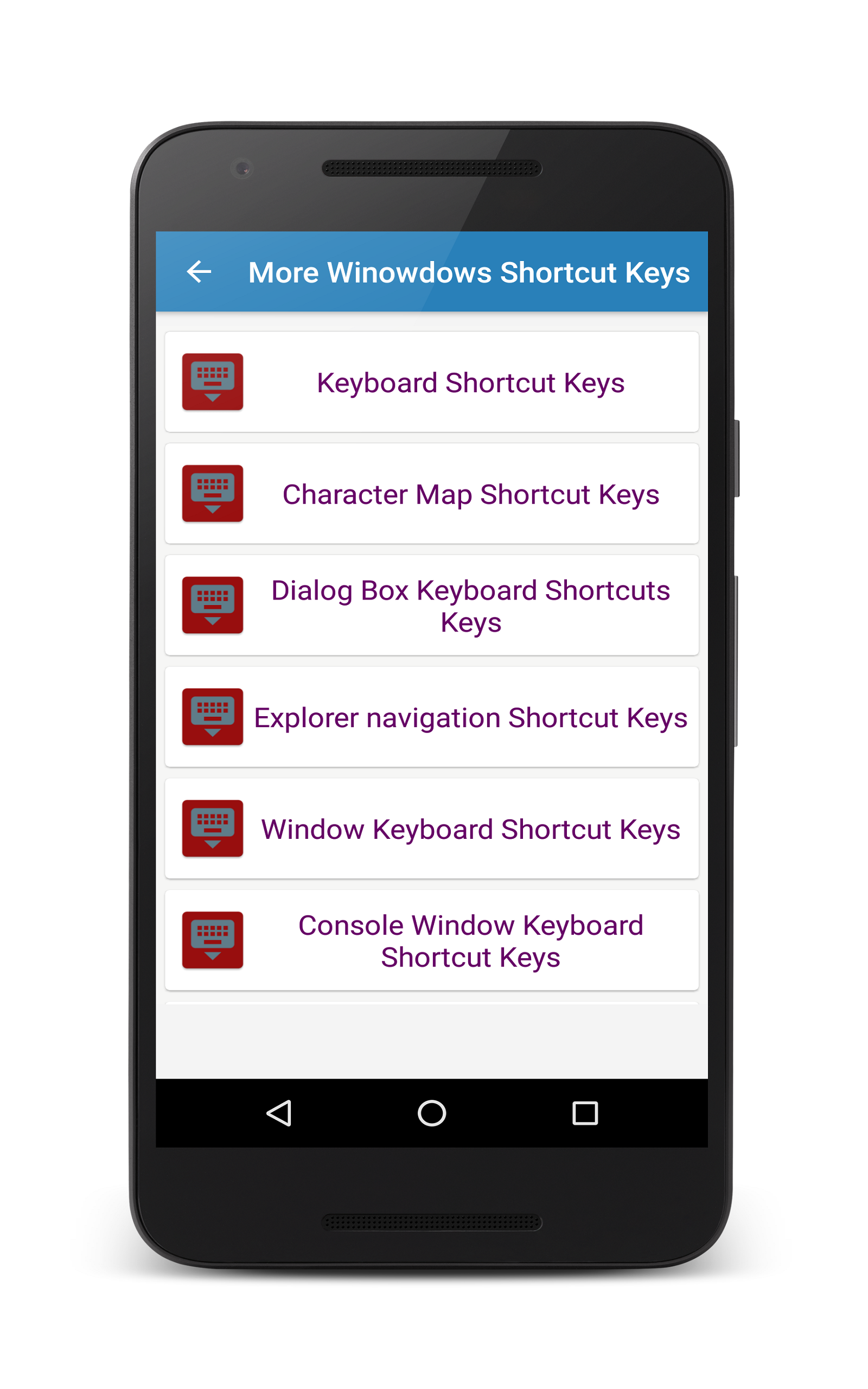 Computer shortcut keys 100+ - App on Amazon Appstore