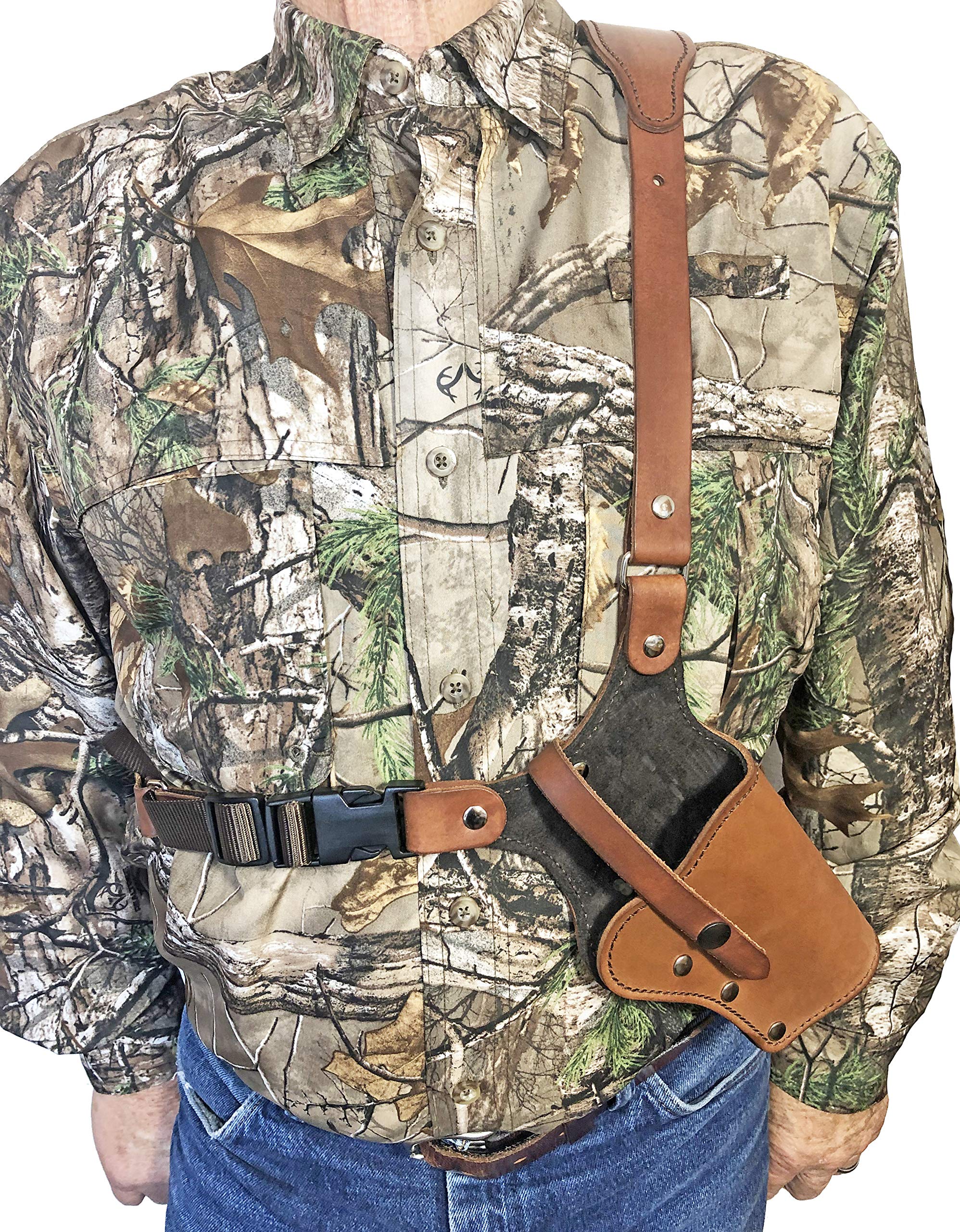 Buy Sportsman's Chest Rig Leather Chest Holster for Smith & Revolvers ...