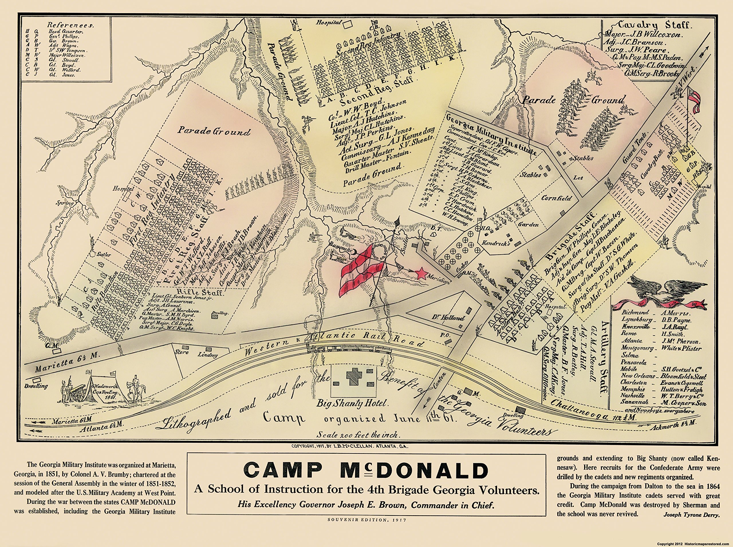 Map War General Mcclellan
