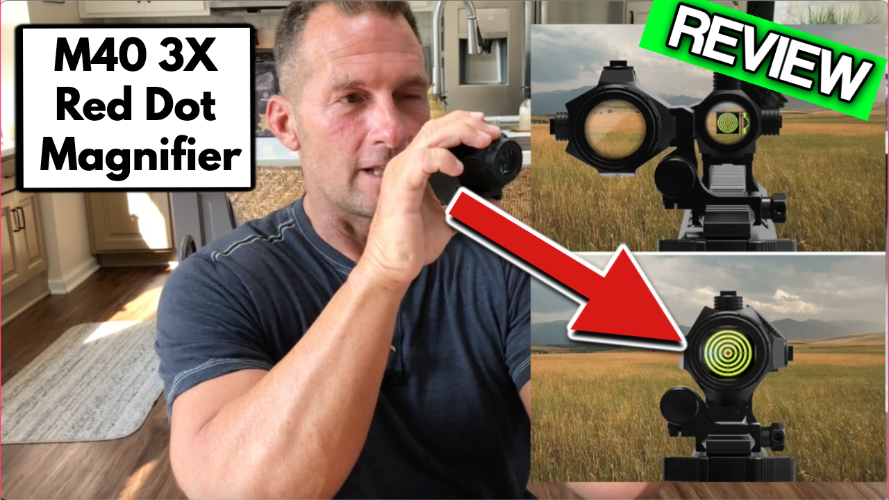 Watch M40 3X Red Dot Magnifier with Flip to Side Mount on Amazon Live