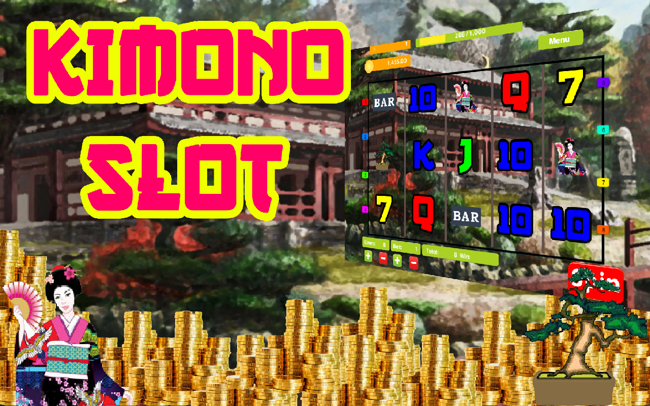 Japan Beauty Dress Kimono Jackpot Lucky Vegas Casino Slot Machine Poker ...