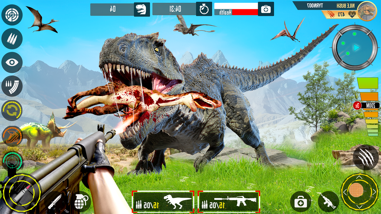 Wild Dino Hunter Sniper Shooting Games: Animal Hunting Gun Shooting ...