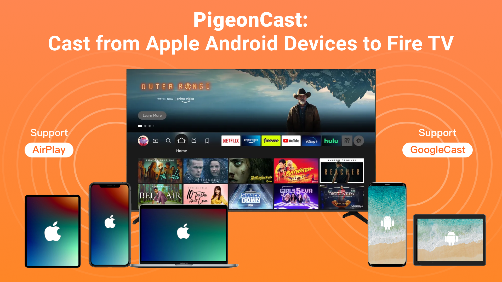 PigeonCast | Cross-Device Screen Mirroring & Media Casting with Google Cast and AirPlay ...