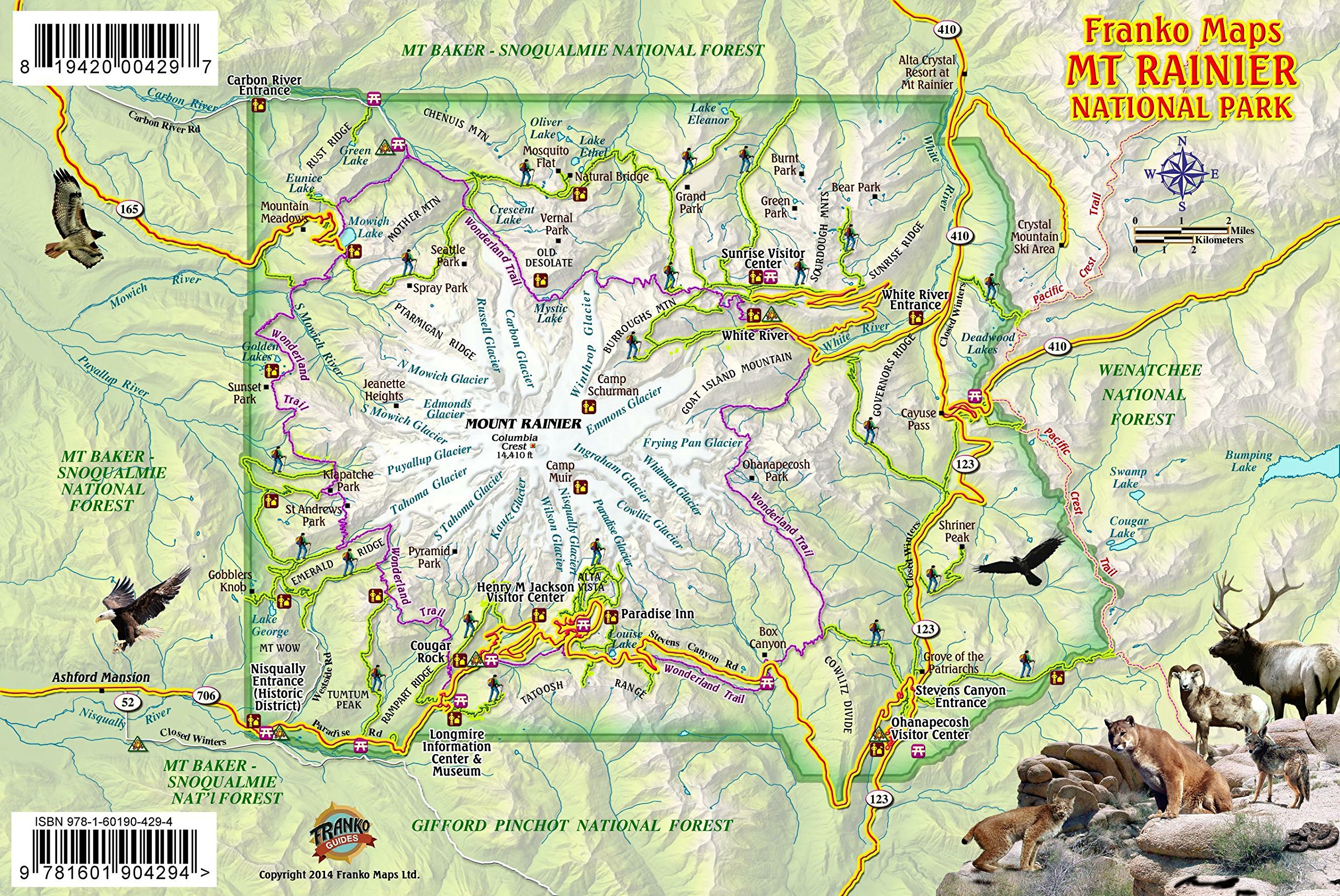 Mount Rainier National Park Map Mount Rainier National Park | U.S.