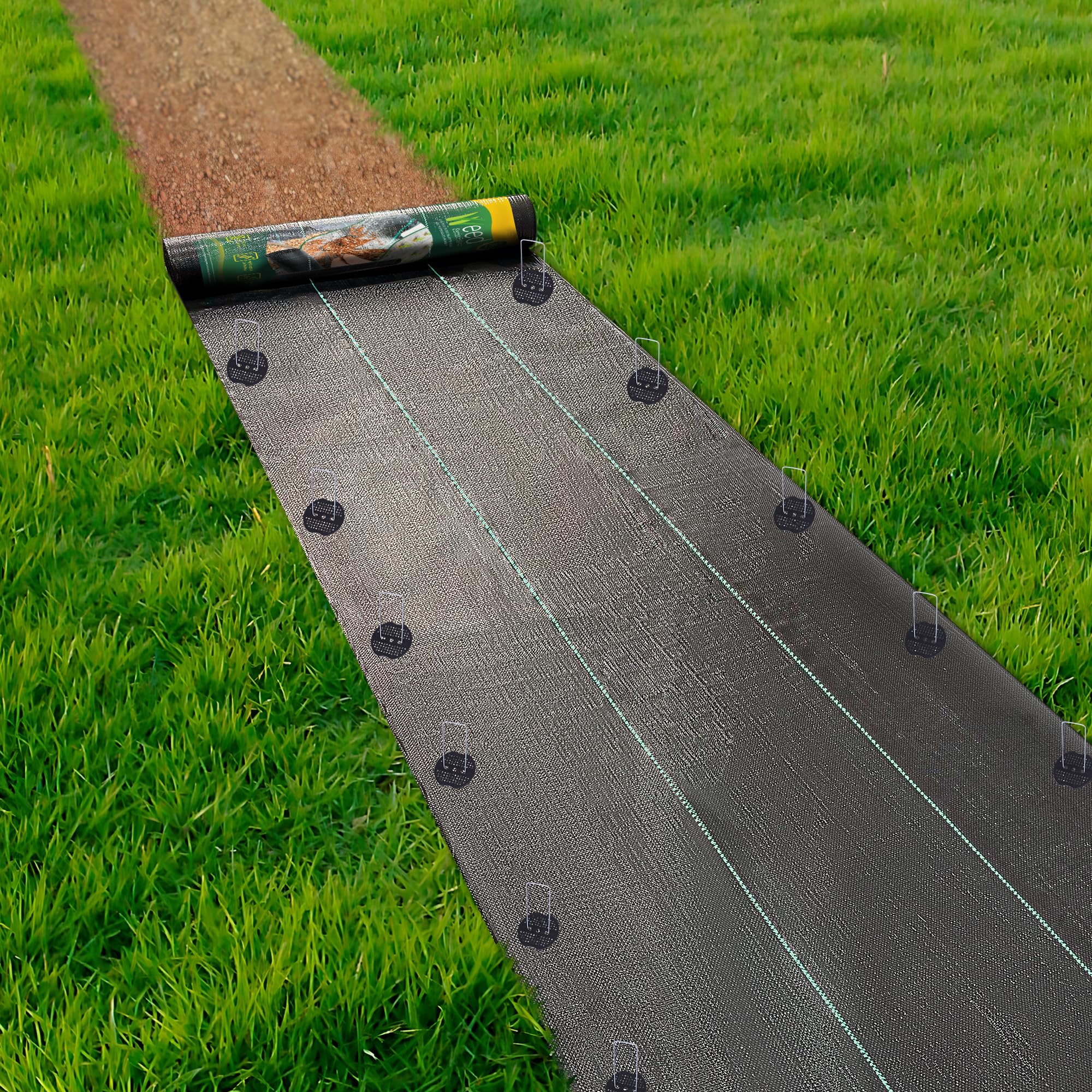 Amazon.com : Sumloty Weed Barrier Landscape Fabric Heavy Duty, 4FT x ...