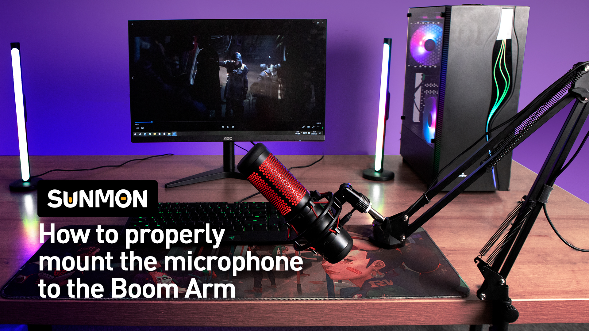 Watch How to properly mount the microphone to the Boom Arm on Amazon Live