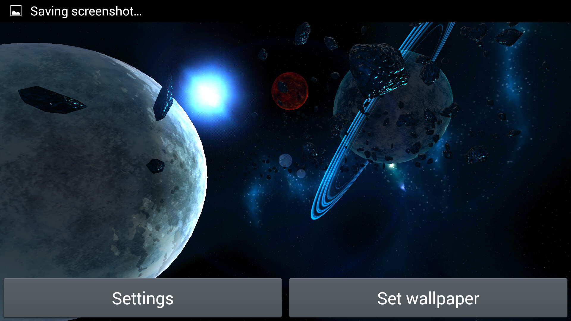 3D Space Frozen Asteroid Belt Live Wallpaper - App on Amazon Appstore