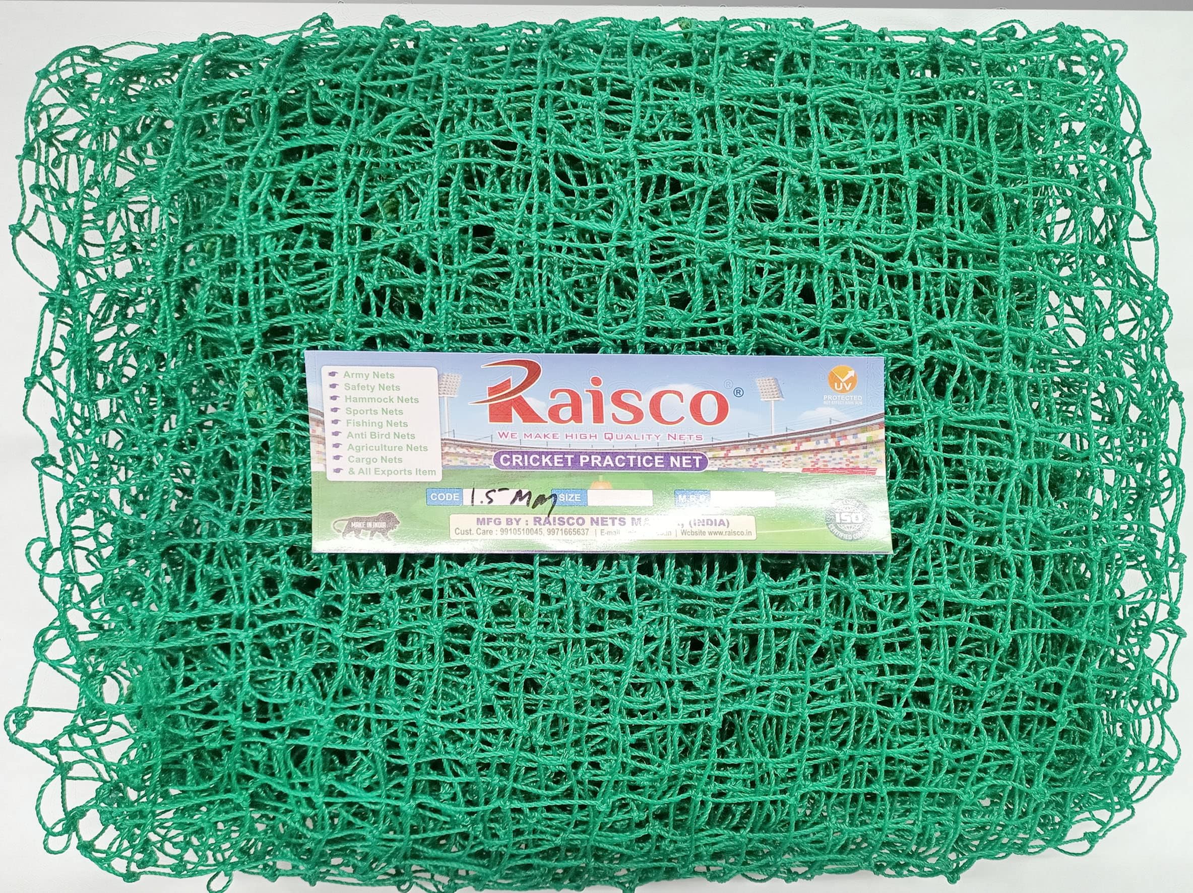 Raisco 50x12x15 Readymade Cricket Net with Roof (Blue) : Amazon.in ...