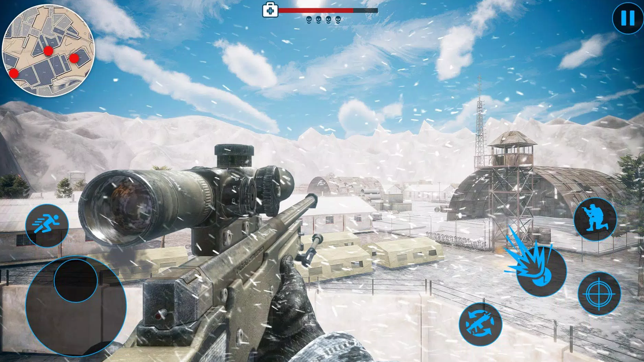 Winter Army Commando FPS Shooter Survival Game - Mountain Sniper ...