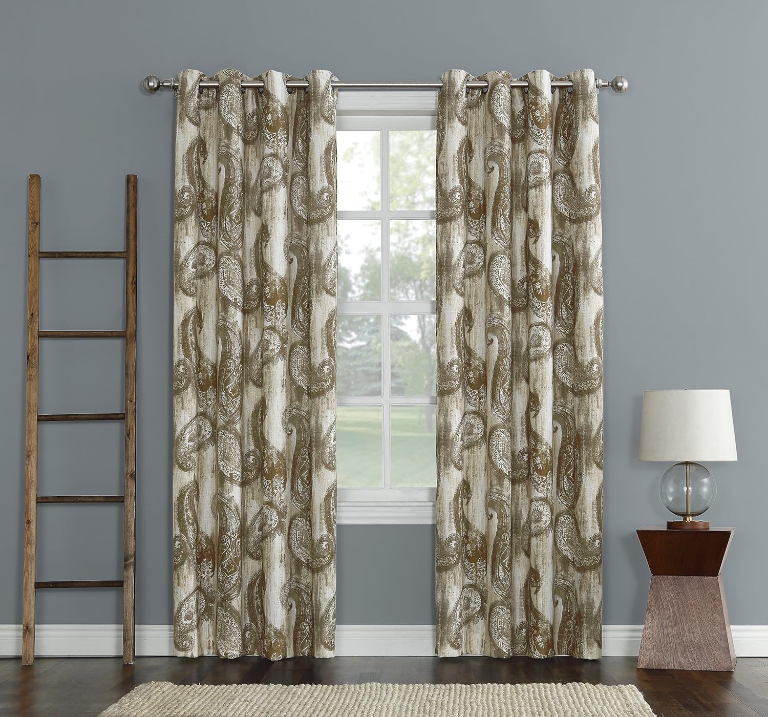 Amazon.com: Sun Zero Gilby Texture Blackout Curtain Panel, 52" x 63 ...