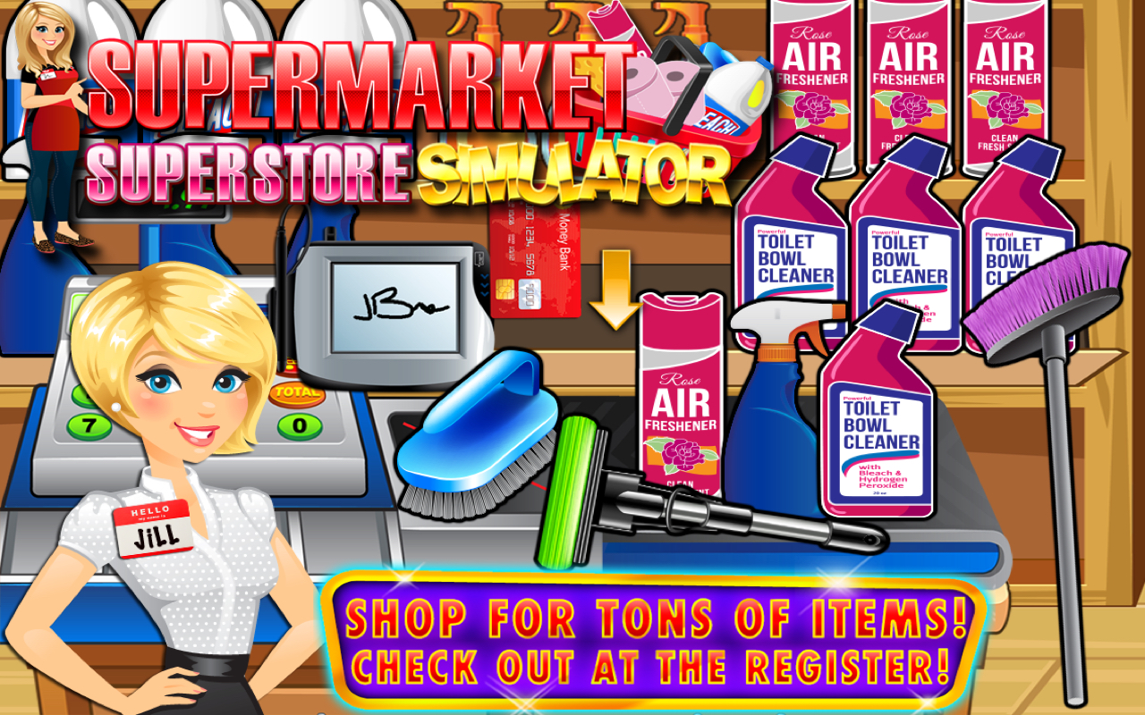 Supermarket Superstore Cash Register Simulator - Grocery Store Cashier ...