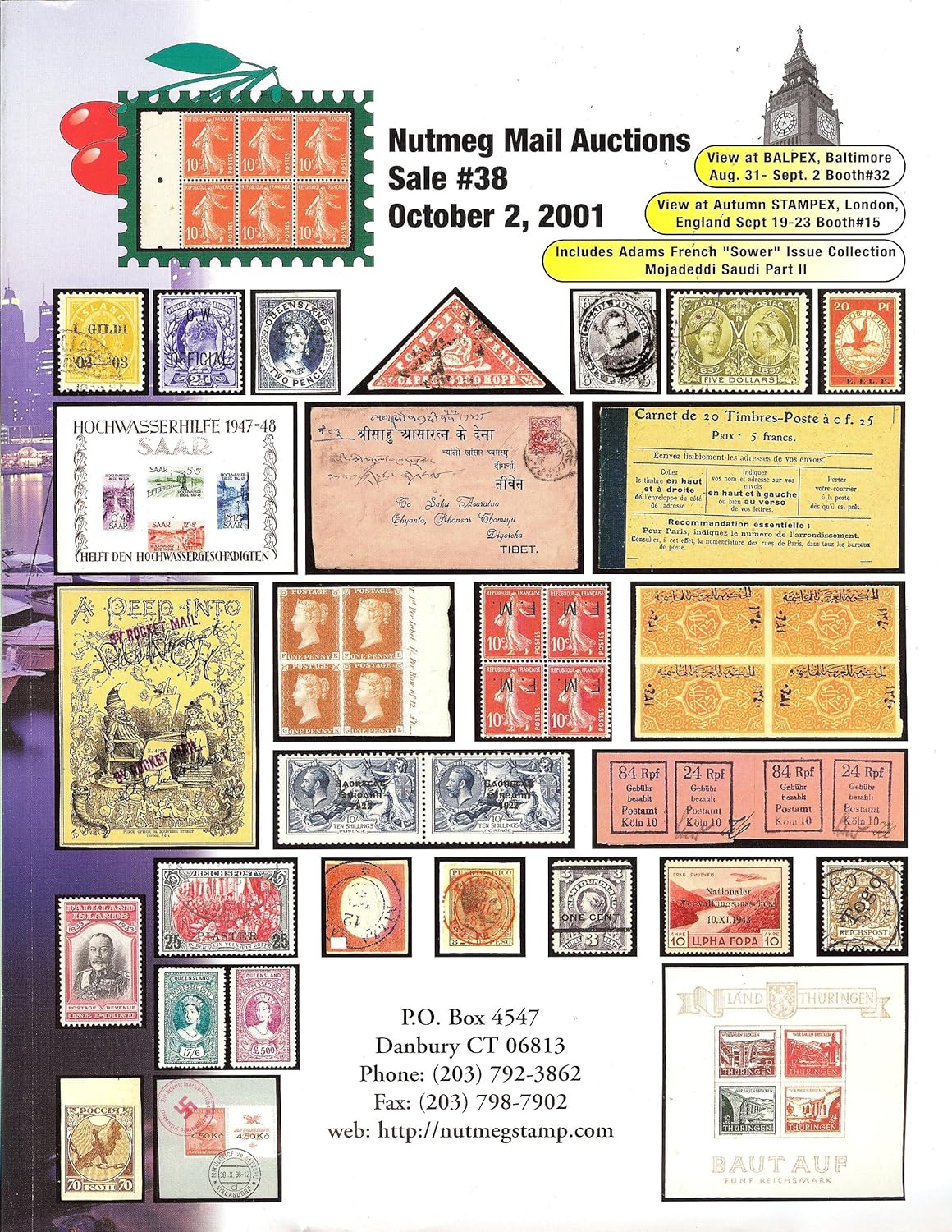 Nutmeg Stamp Sales, - Worldwide Stamps, Covers and Postal History ...