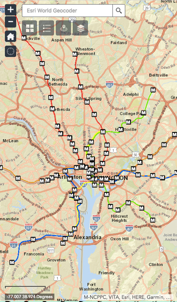 Washington DC Metro Map - App on Amazon Appstore