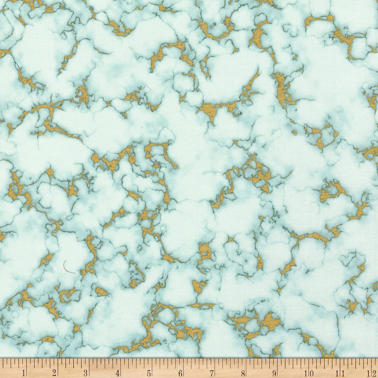 Amazon.com: Kaufman Metallic Silverstone Marble Vein Sea Glass, Fabric ...