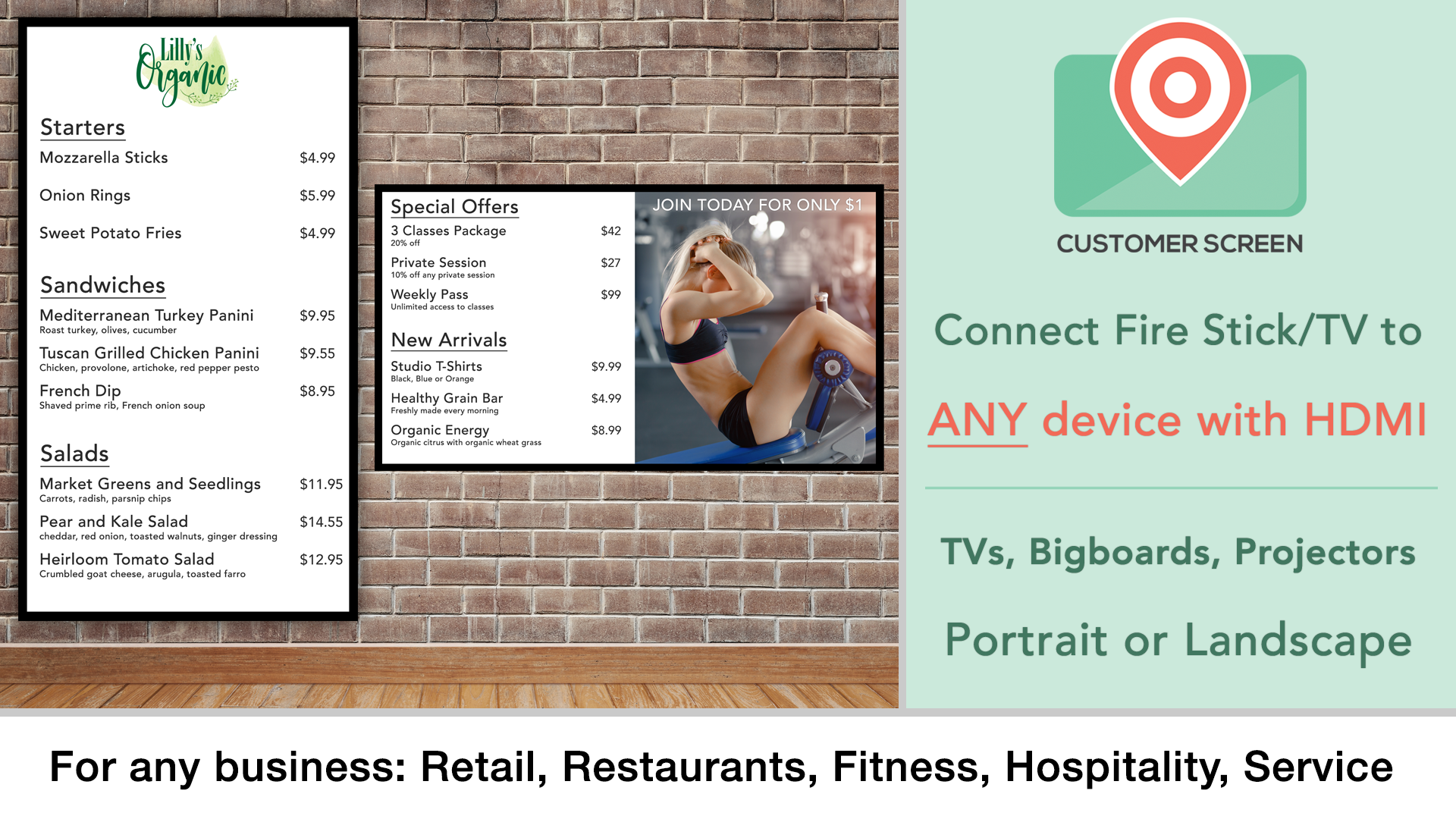 Customer Screen : Interactive Digital Signage Platform for Fire TV and ...