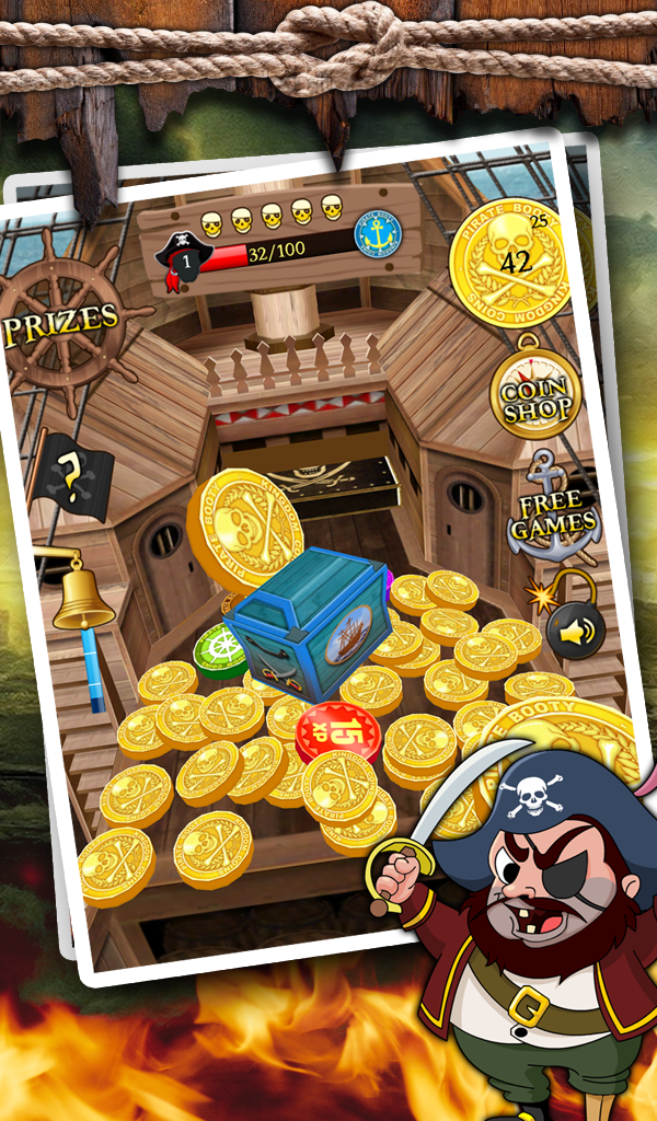 Kingdom Coins Pirate Booty Edition - Dozer of Coins Arcade Game - App ...