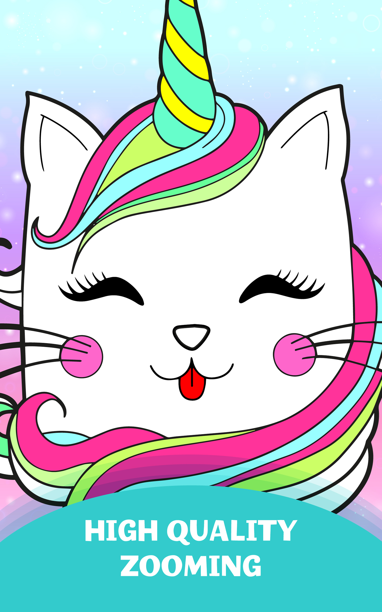 World of Unicorn Cats - Caticorns Coloring Book - App on the Amazon ...