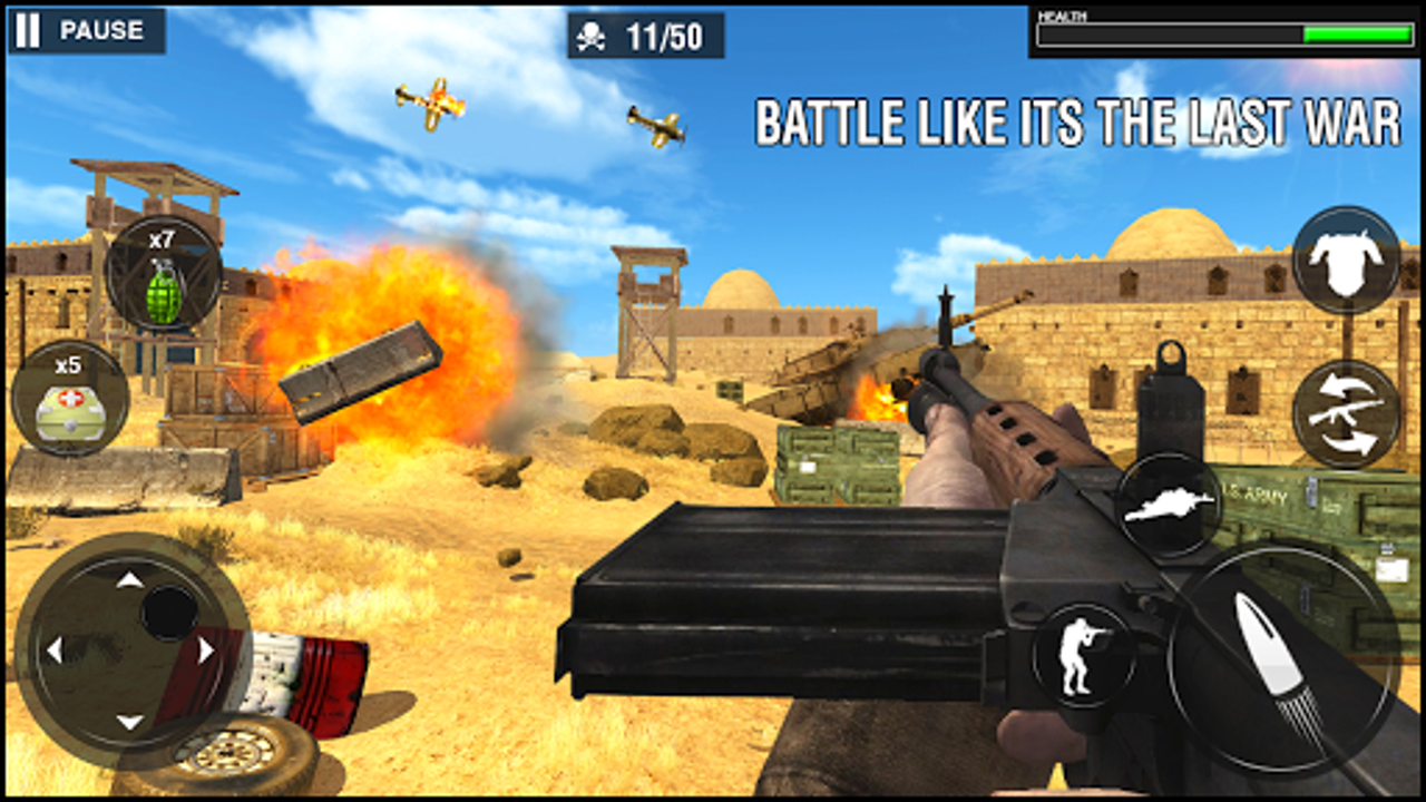 WW2 Army Frontline: Arcade Shooting Combat Game - App on Amazon Appstore