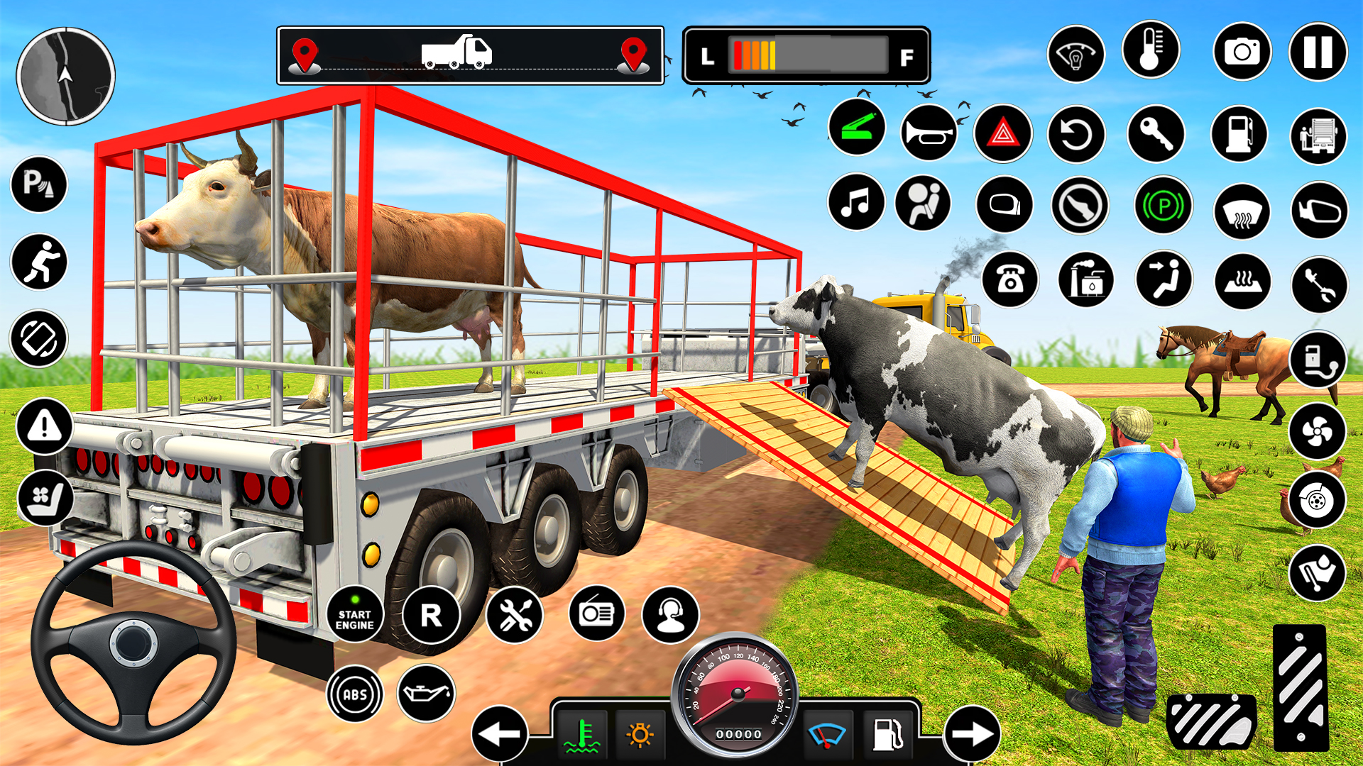 Farm Animal Games Truck Driver: Wild Animal Transporter Truck Games ...