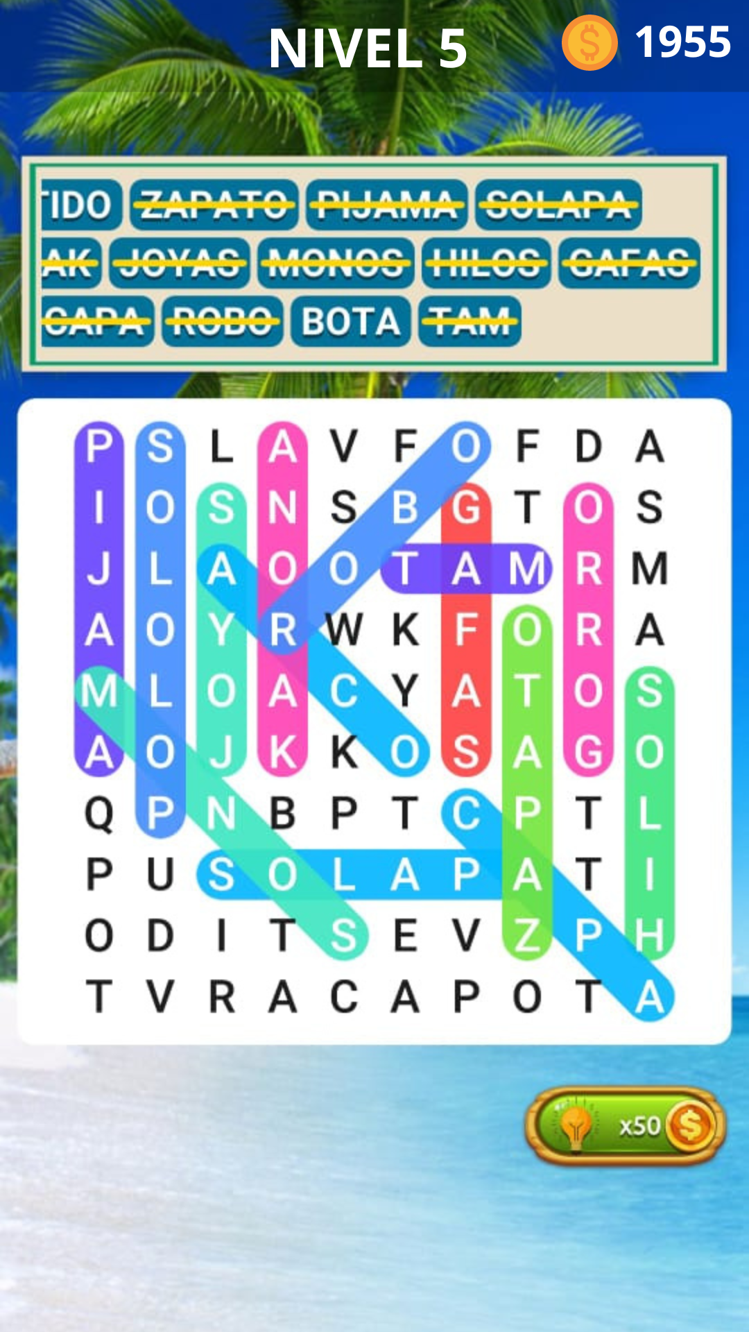 Sopa de Letras Español - App on the Amazon Appstore