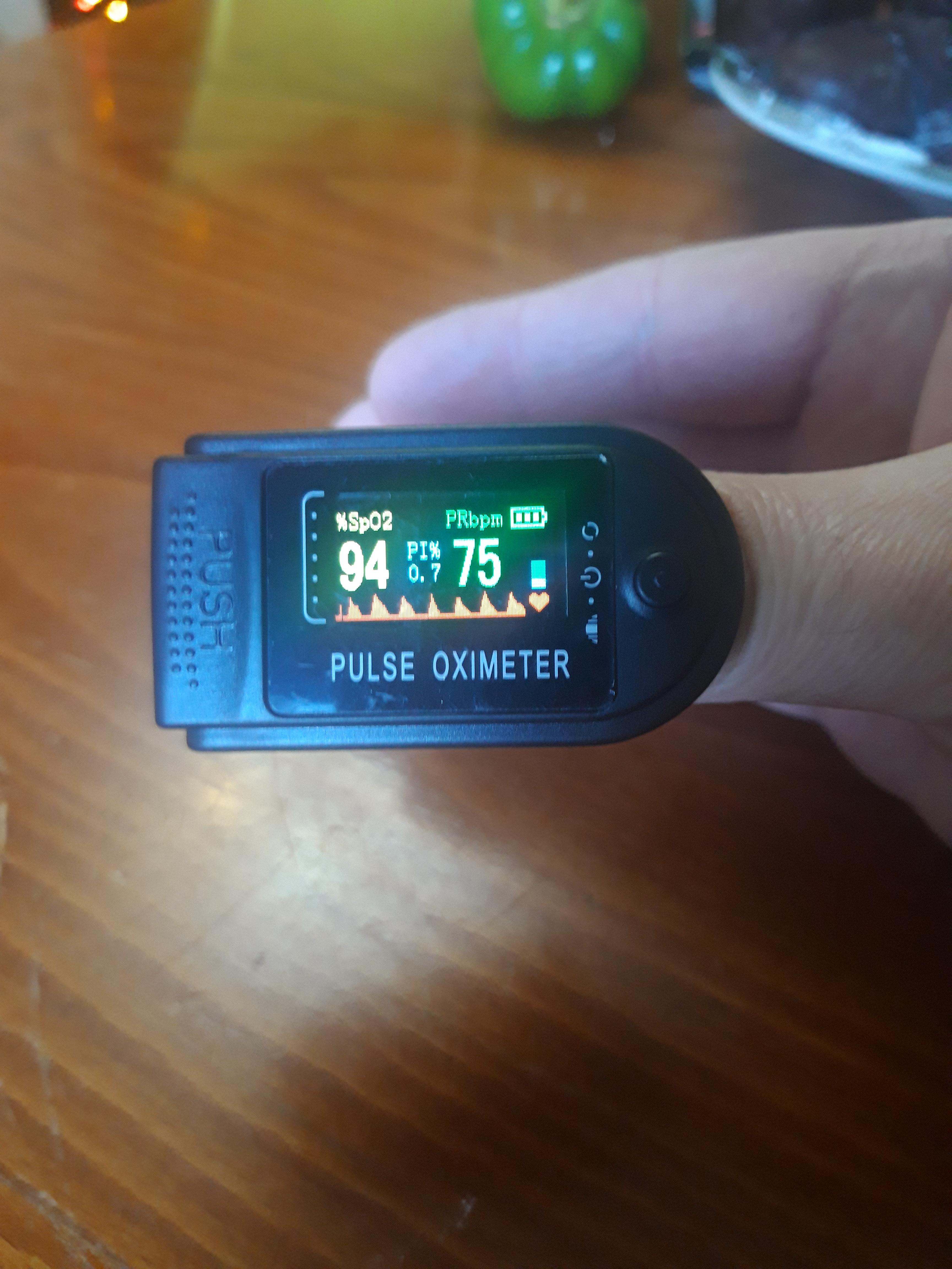 Pulse Oximeter, Oxygen Monitor, Finger Pulse with OLED Display Includes ...