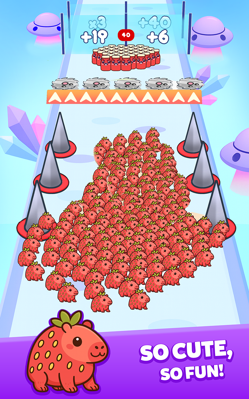 Food Kawaii Run: Crowd Control – Cute Foodimals Runner 3D with Choice ...