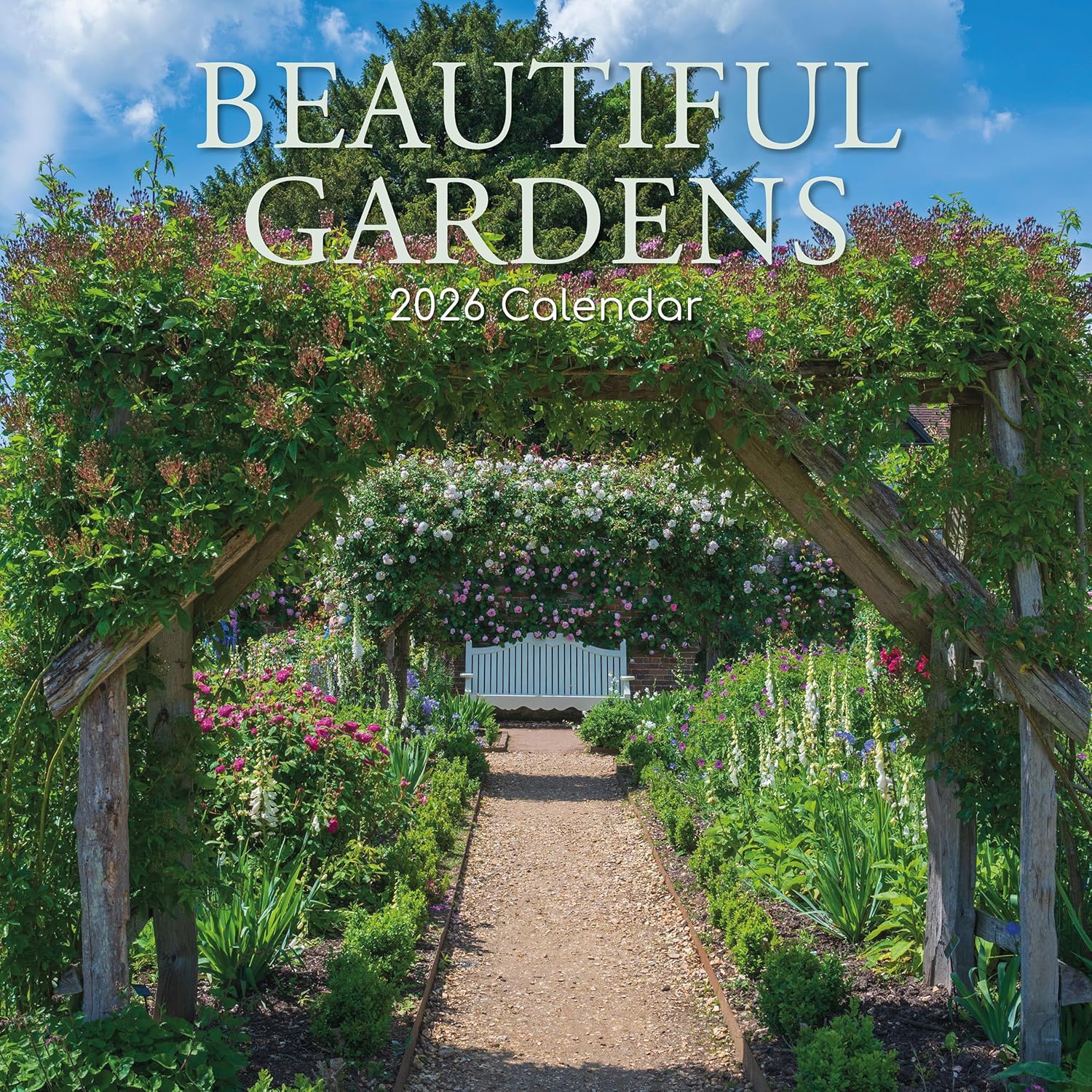Beautiful Gardens 2026 16-Month Square Wall Calendar, Floral British ...