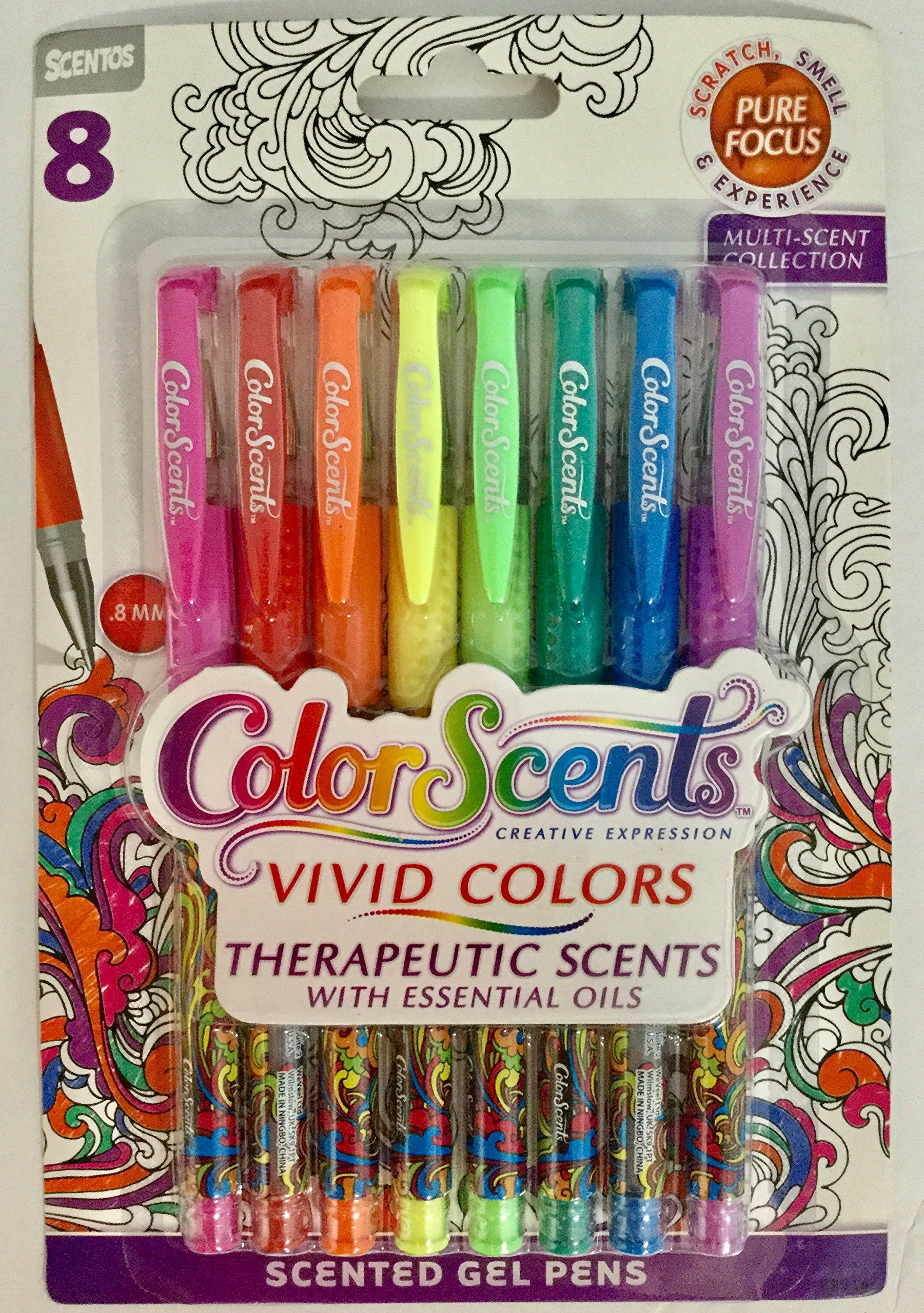 Buy Scentos Color Scents Vivid Colors Gel Pens 8-Pack Online at ...