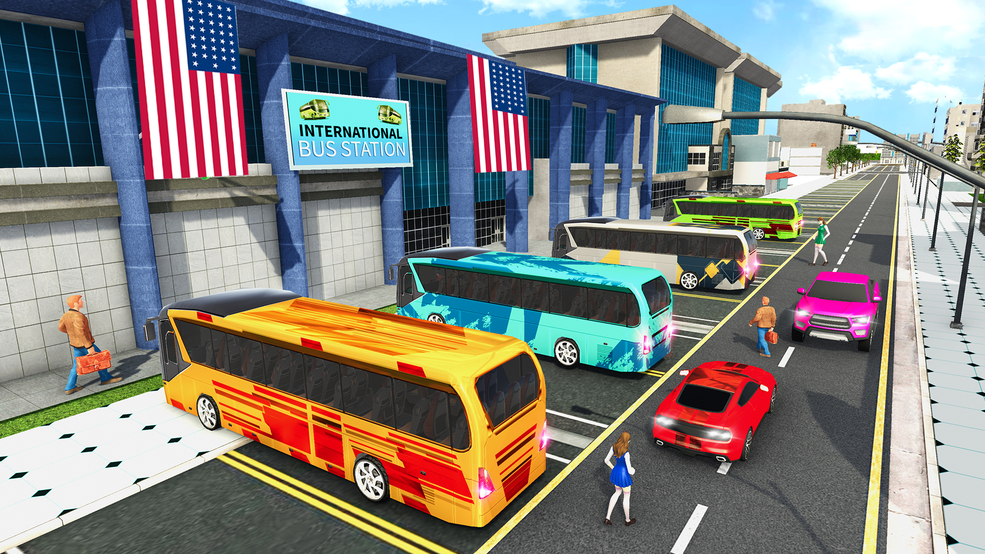 Coach Bus Driving Simulator, Euro Coach Bus Driving Game, Modern City ...