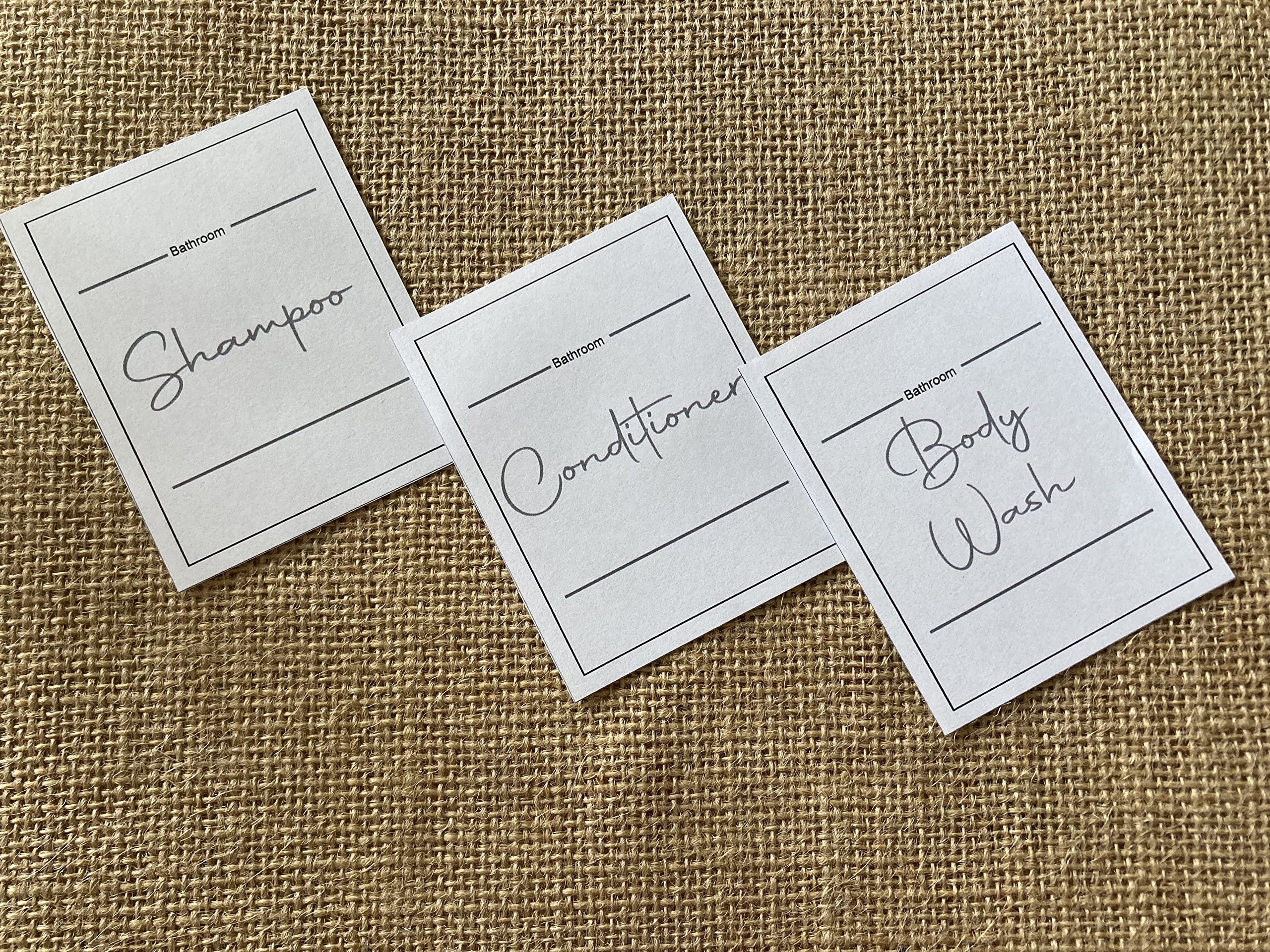 Buy Mrs Hinch inspired labels. Bathroom bottle labels. Shampoo labels ...