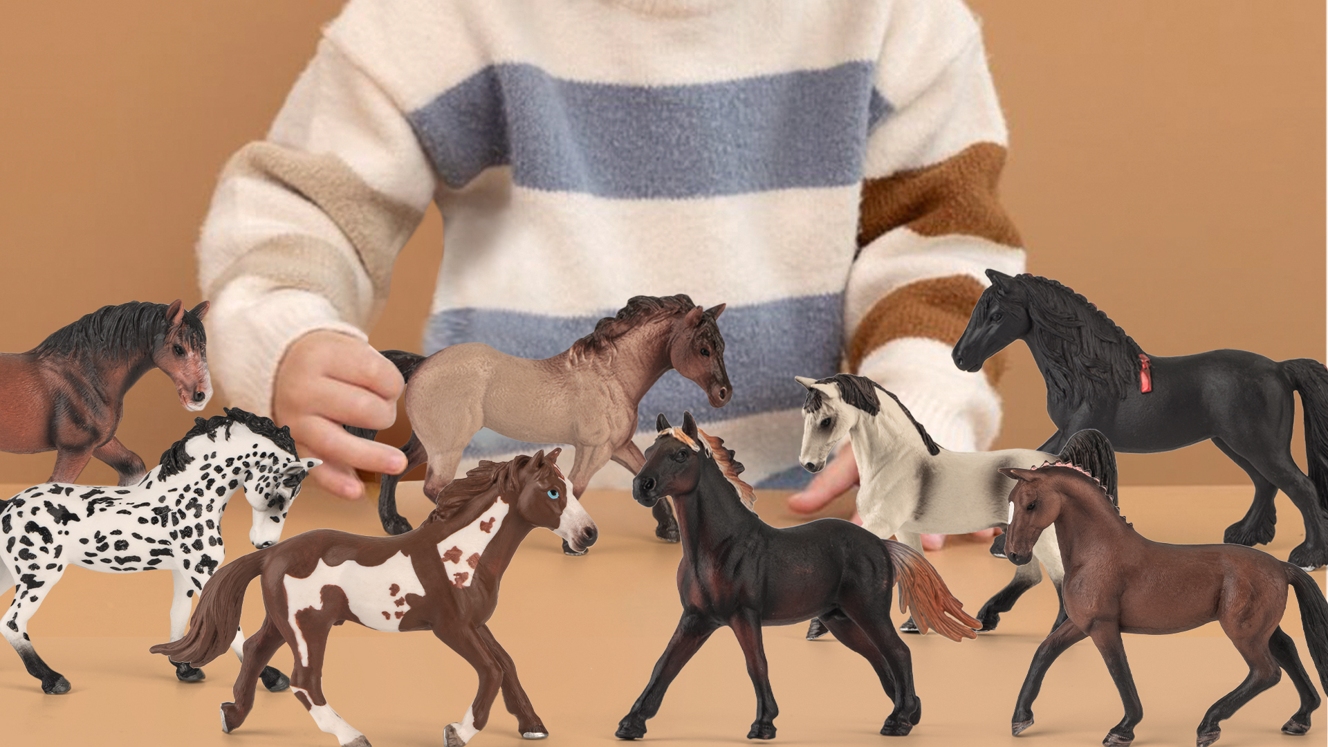 Watch 8 Pieces 6'' Plastic Horse Figure Toy Set on Amazon Live