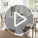 Amazon.com: Aocoz Rectangle Tablecloths 90x132 Inch 10 Pack White Tablecloth for 6ft Washable ...