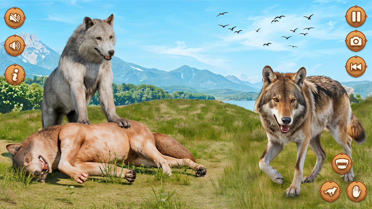 Wolf Simulator: Wild Animal Jungle Adventure War Online Wolf Games ...