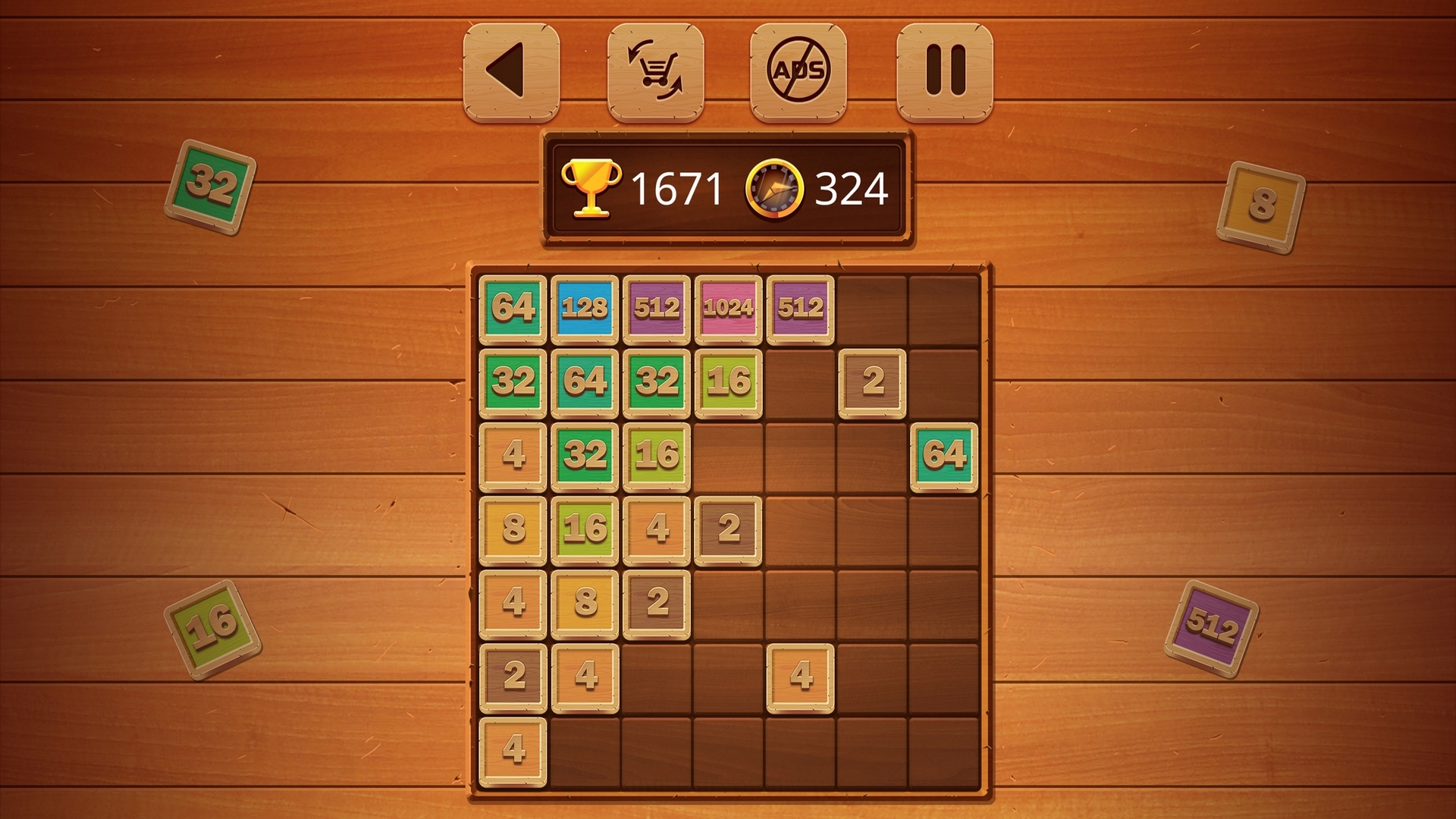 2048 Wooden Edition for TV - App on Amazon Appstore