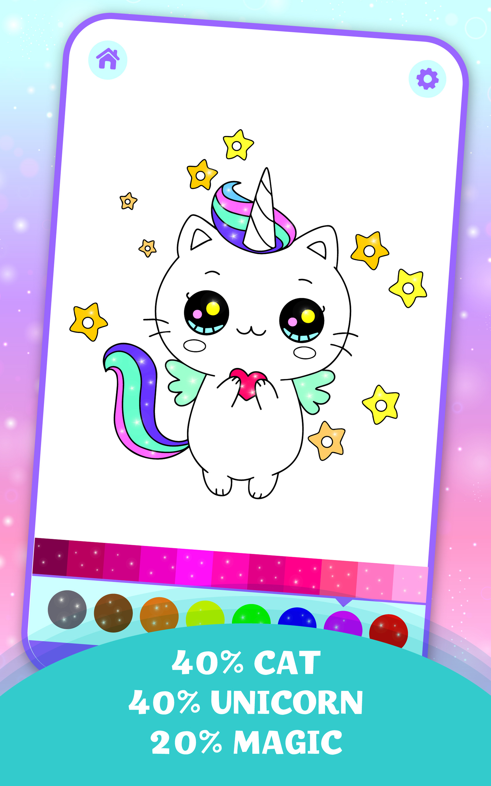World of Unicorn Cats - Caticorns Coloring Book - App on the Amazon ...