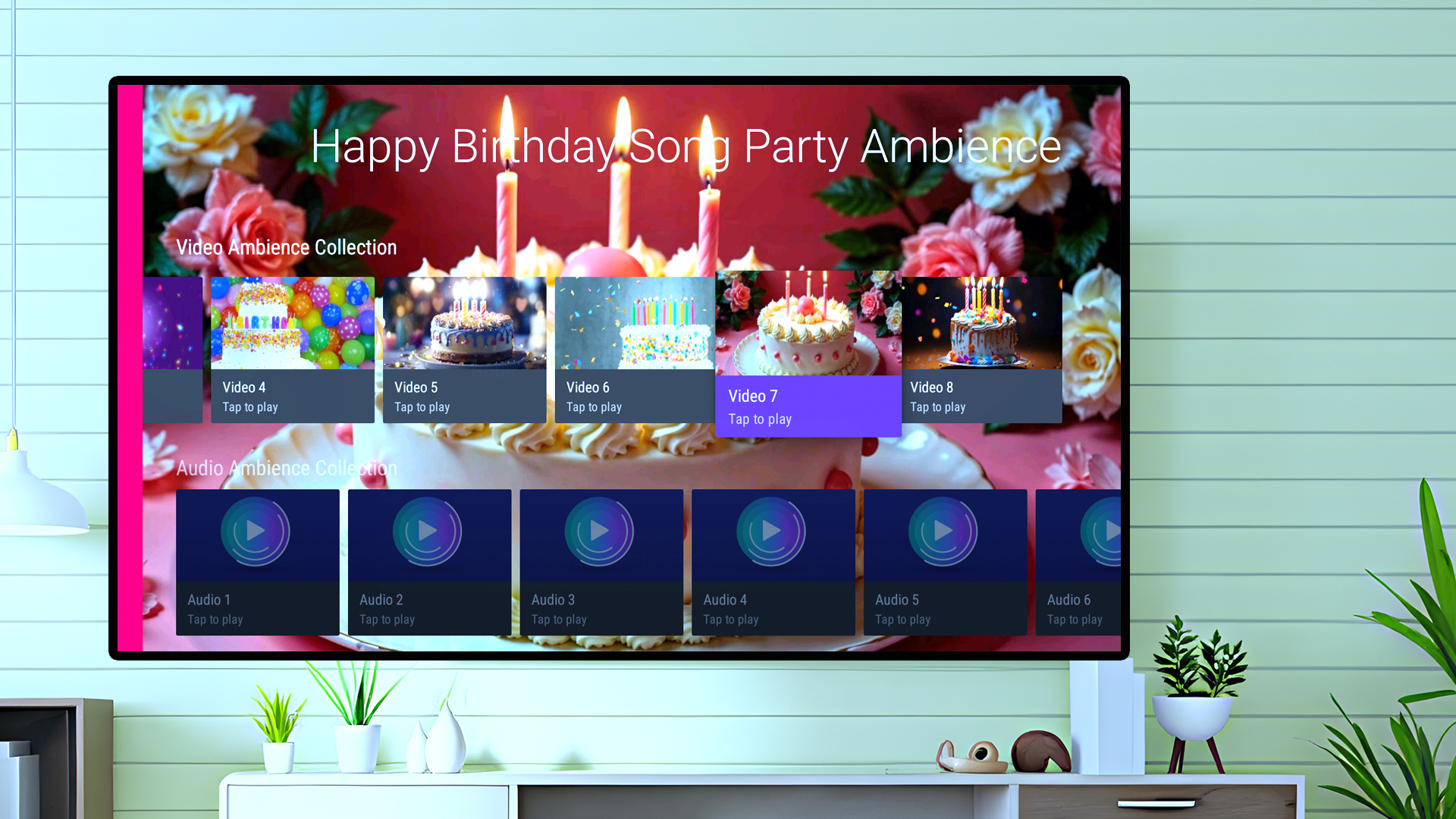Birthday Song Glow 4K Screensaver: Bright Visuals, Happy Tune Display ...