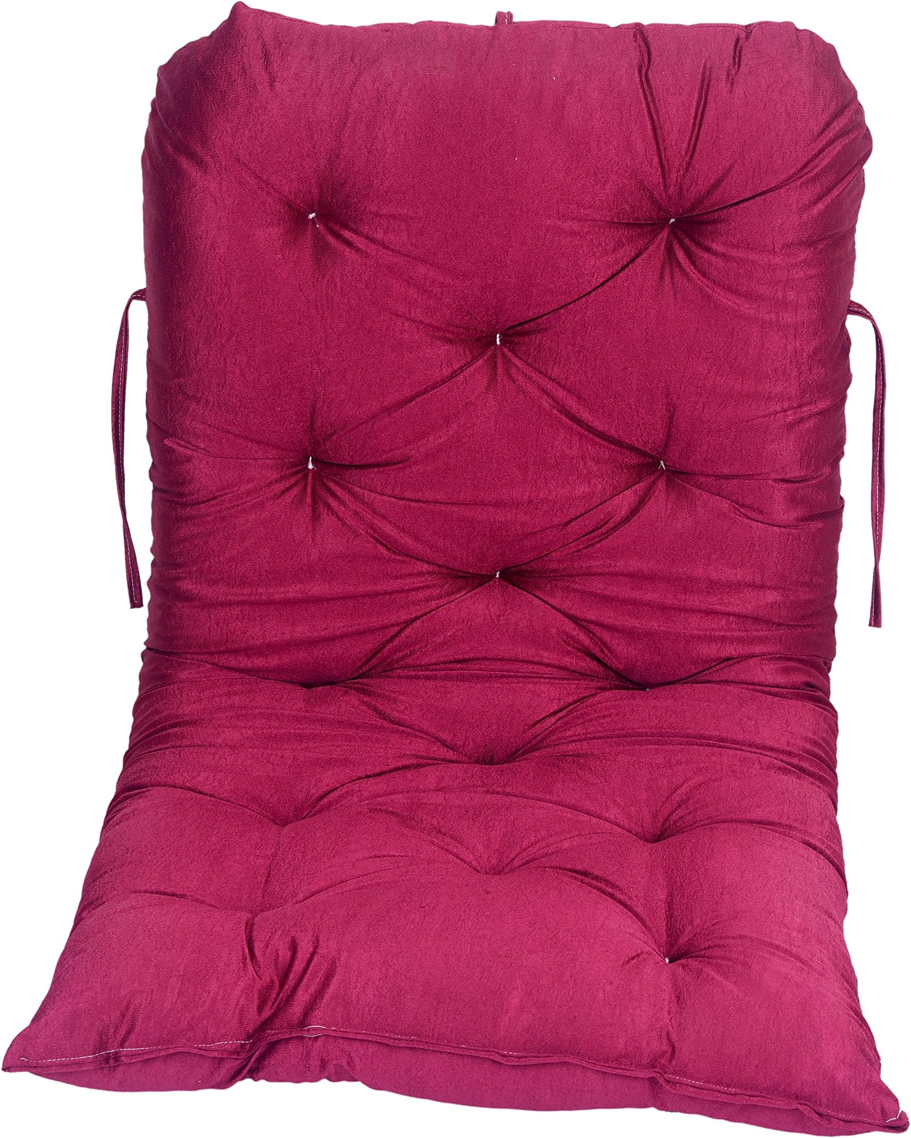 Buy Kuber Industries Long Chair pad | Glance Cotton Long Seat Cushion ...