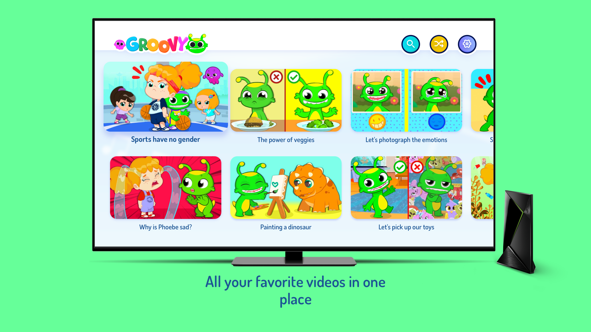 Groovy The Martian - Cartoon and songs for kids - App on Amazon Appstore