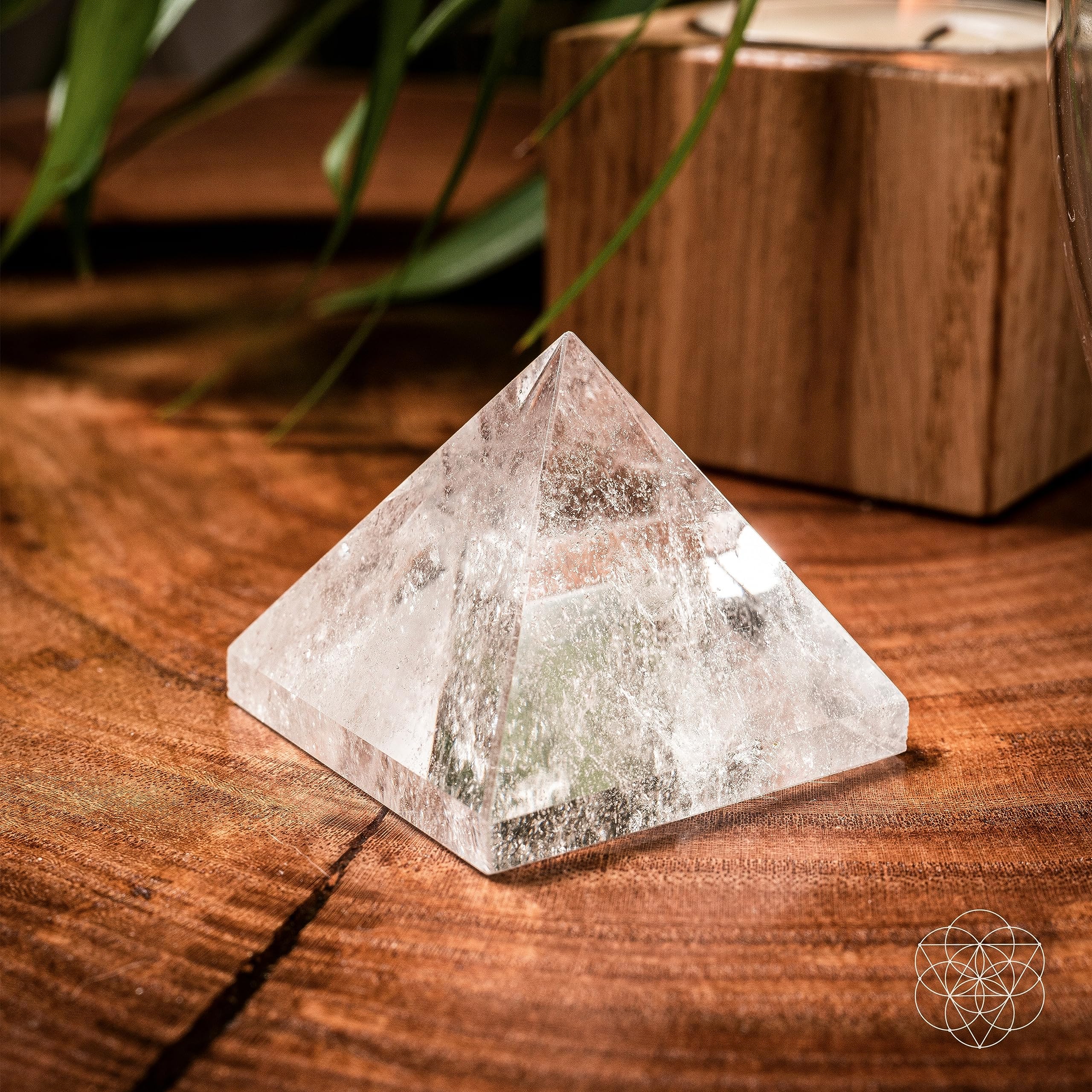 Amazon.com: Conscious Items - Clear Quartz Pyramid - The Pyramids of ...