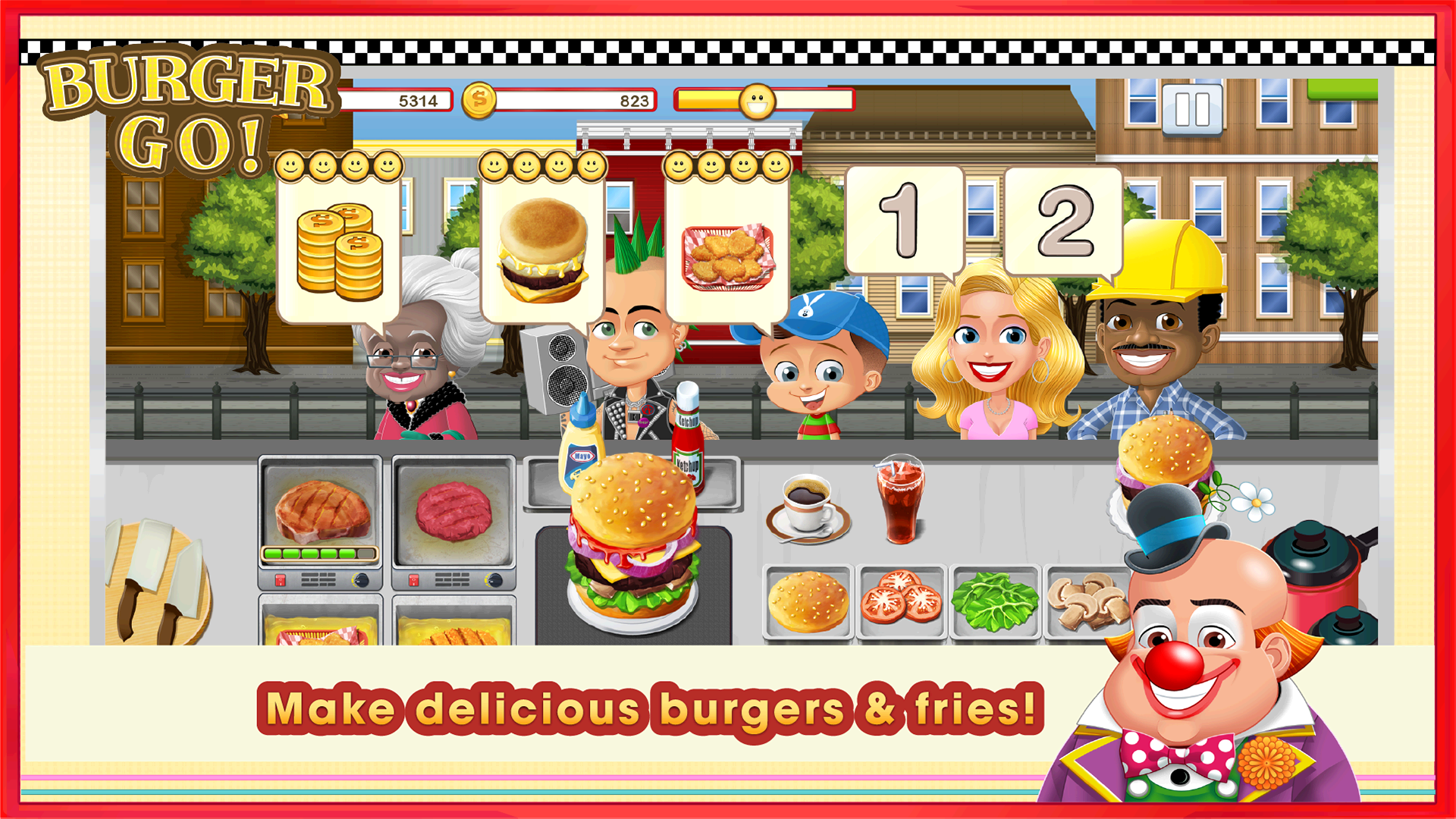 Burger Go - Fun Time Management Cooking Game - App on Amazon Appstore