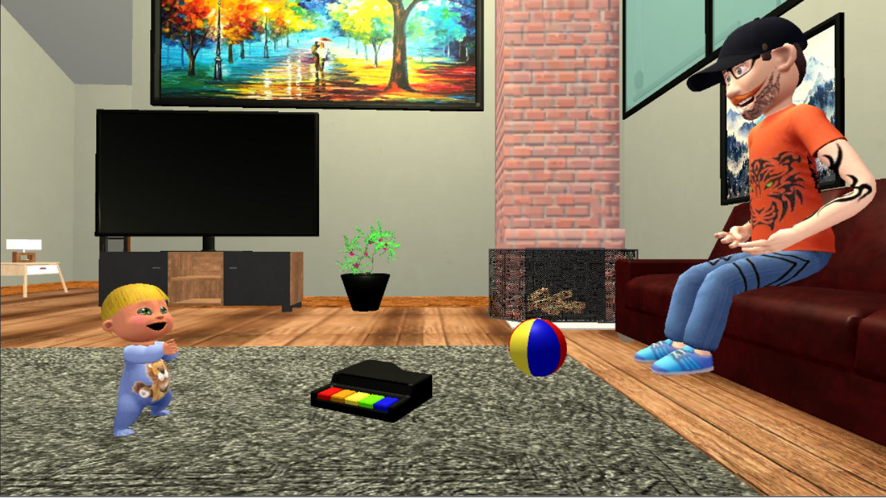 Real Baby Daddy Simulator : Jeux virtuels de maman et papa riches ...