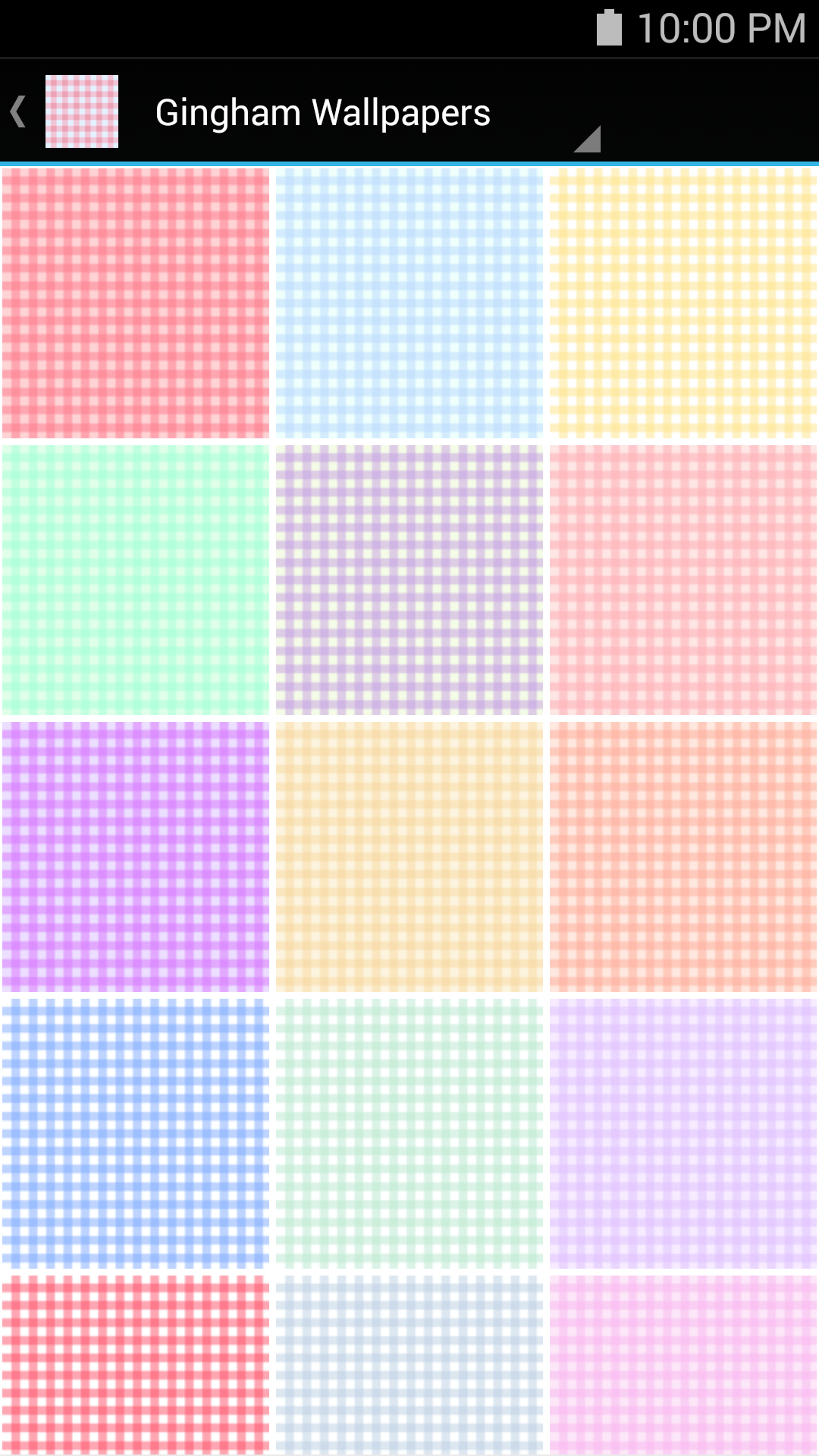 Aplicación Gingham Wallpapers en Amazon Appstore