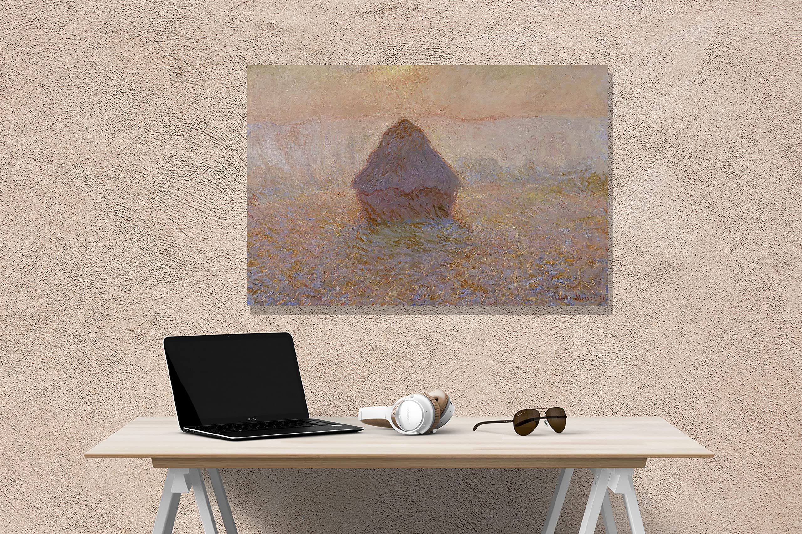 Wheatstack Sun In The Mist