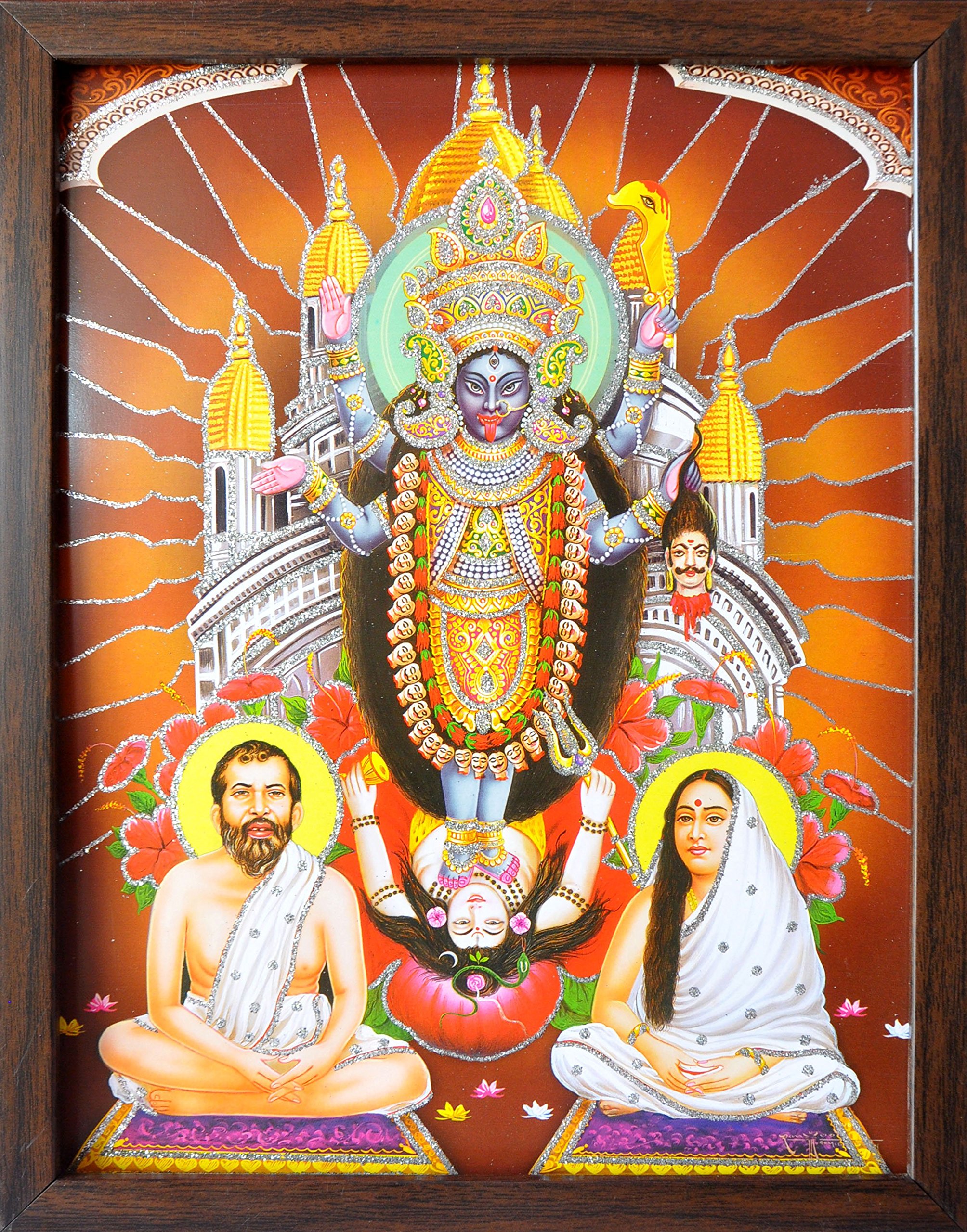 Buy Handicraft Store Ram Krishna Paramhans Meditating Maa Goddess Kali ...