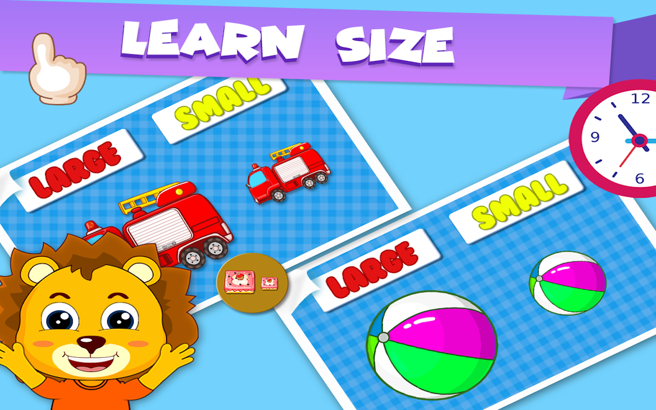 Shapes Colors Size - Interactive Games for Kids - App on Amazon Appstore