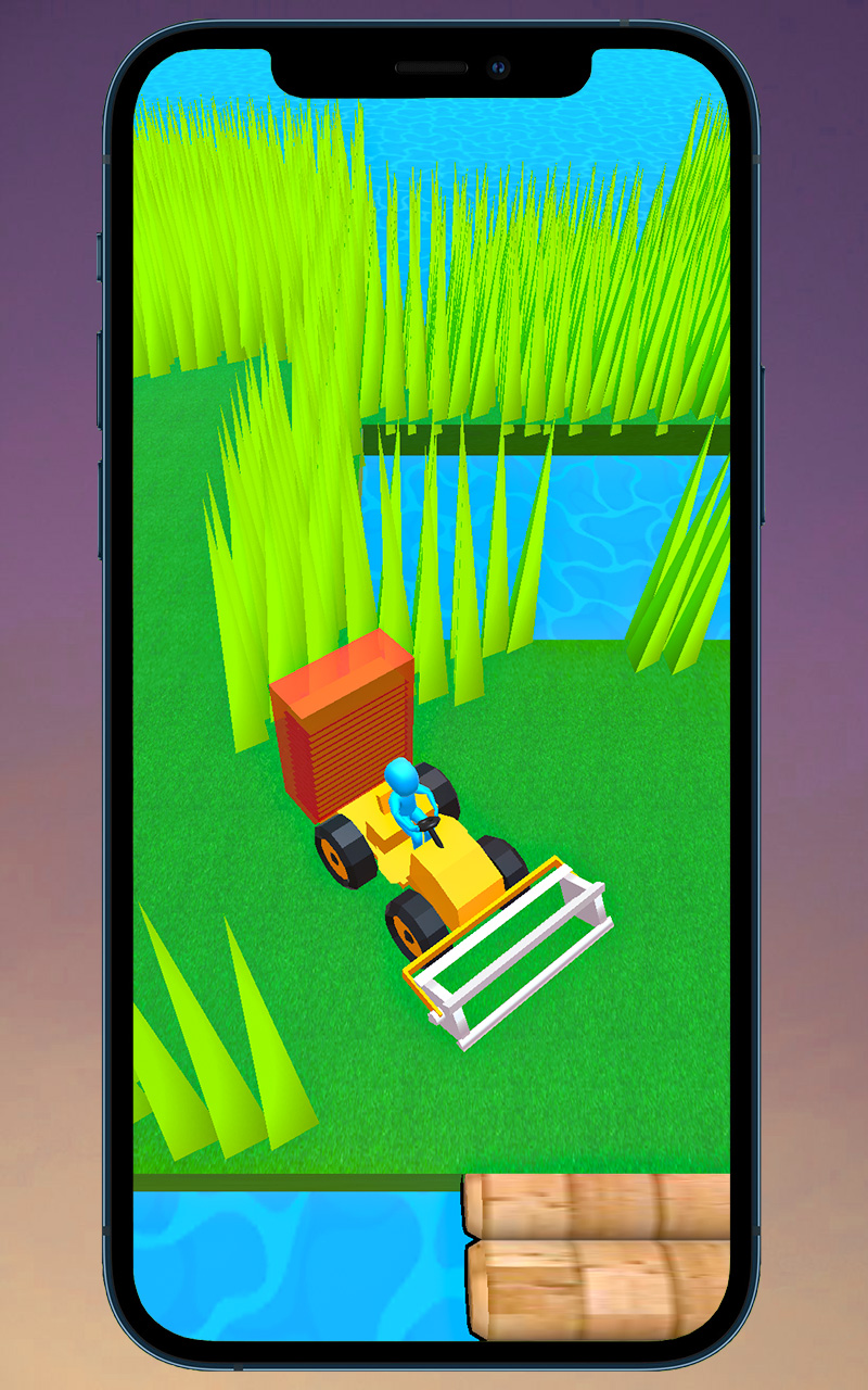 Stone Lawn Grass Cutting! Lawn Mower Grass Cutting Reaper 3D - Harvest ...