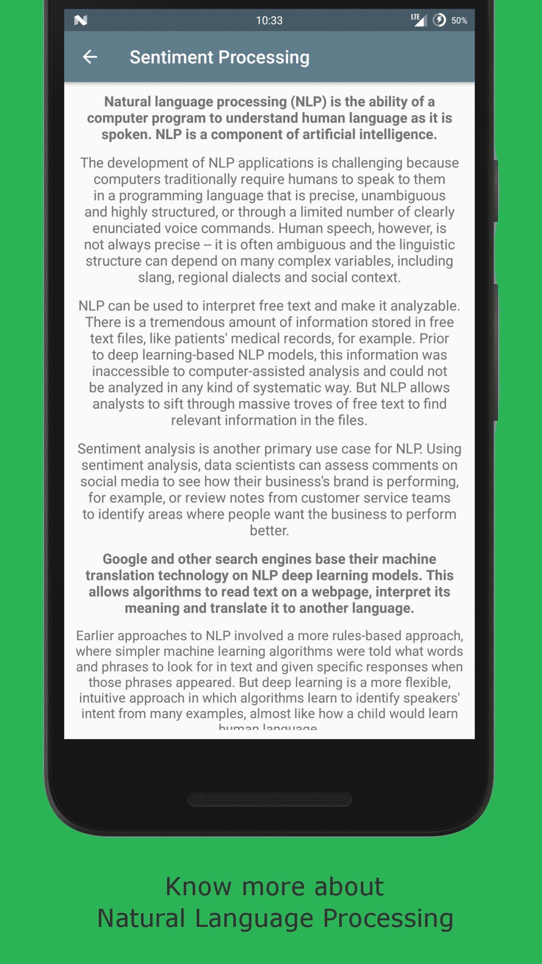 Sentiment Processing - NLP Model to Analyze Text - App on Amazon Appstore